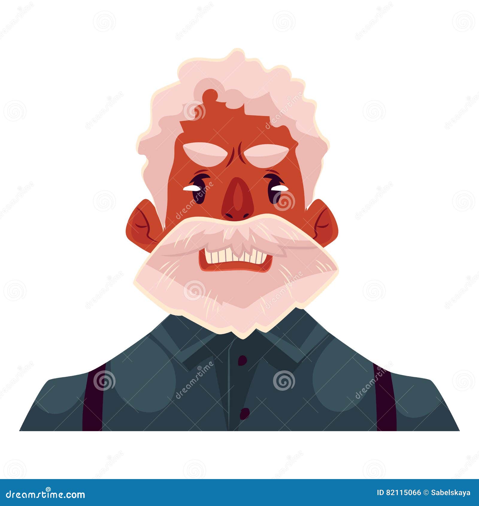 Grey Haired Old African Man Face, Angry Facial Expression Stock Vector ... Grey Haired Old African Man Face, Angry Facial Expression Stock Vector ...