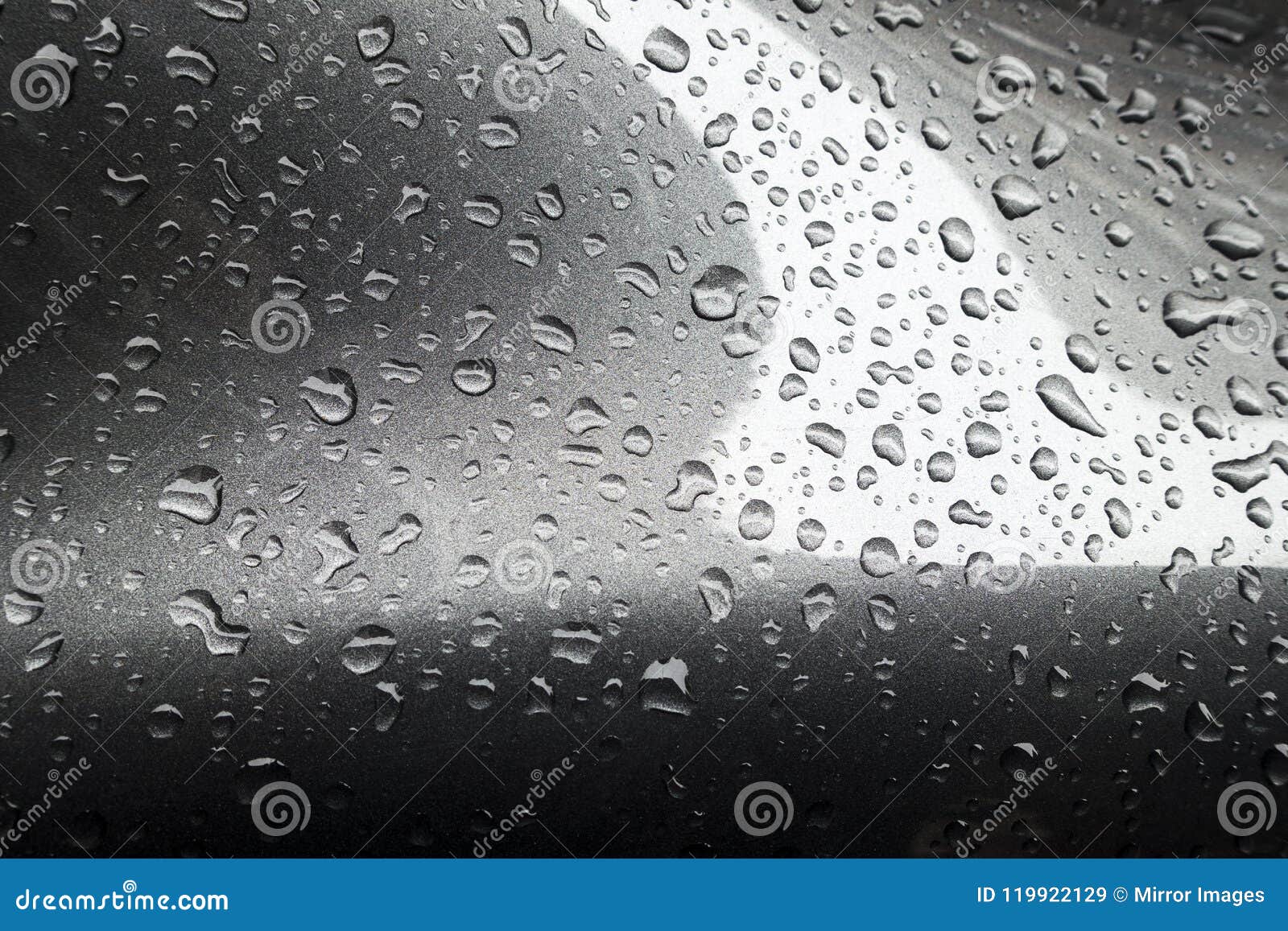 Grey with Highlights Rain Drops Stock Image - Image of clean ...