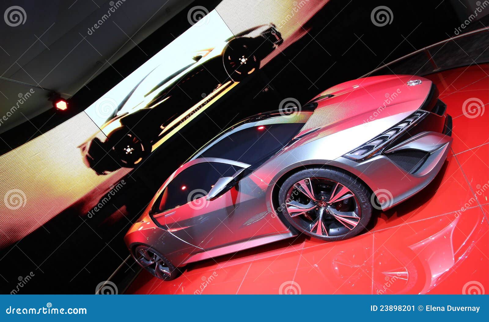Grey Honda NSX concept editorial photo. Image of drive - 23898201