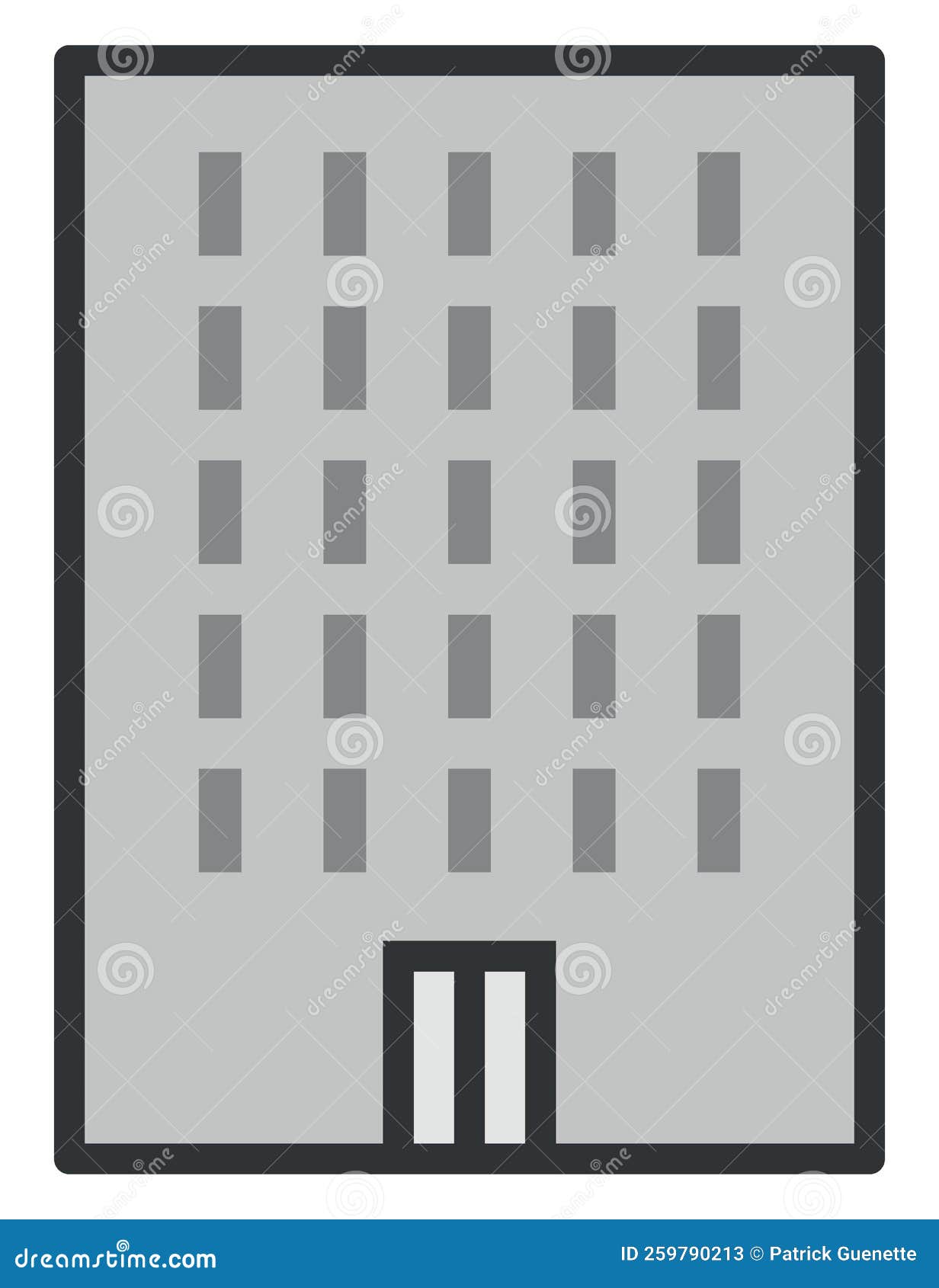 Grey Hospital Building, Icon Stock Vector - Illustration of tree ...