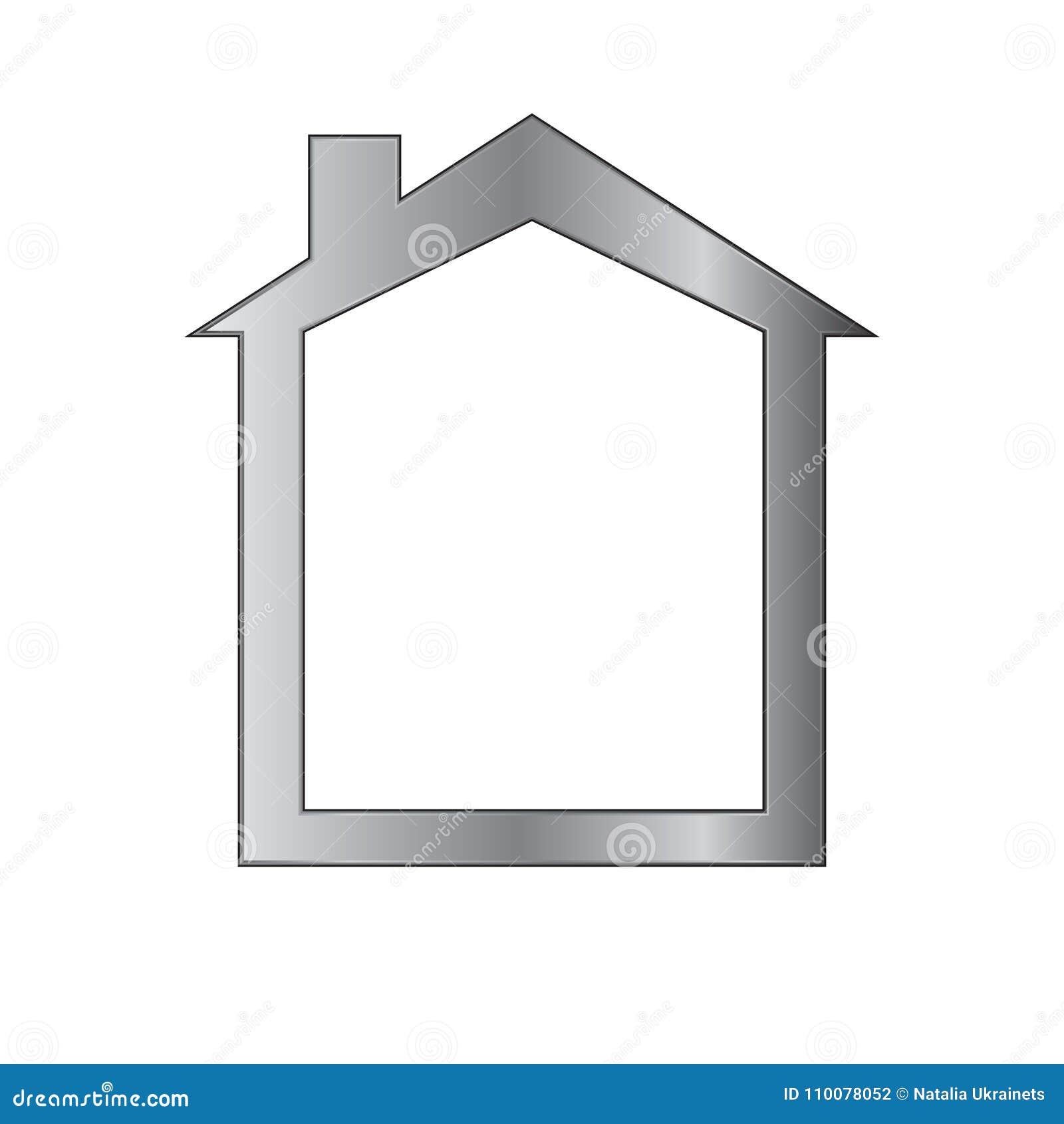 Grey house icon stock vector. Illustration of home, business - 110078052