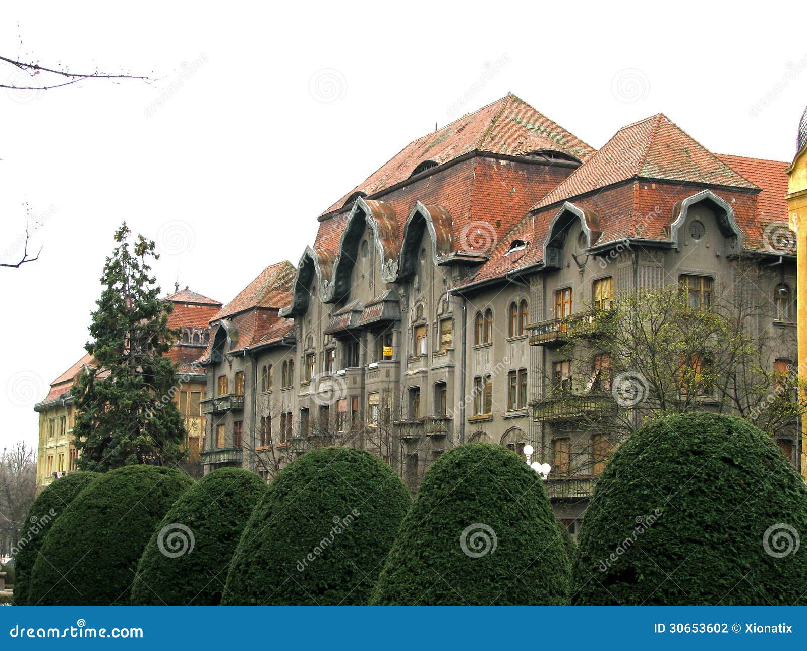 Grey house stock photo. Image of spooky, architecture - 30653602