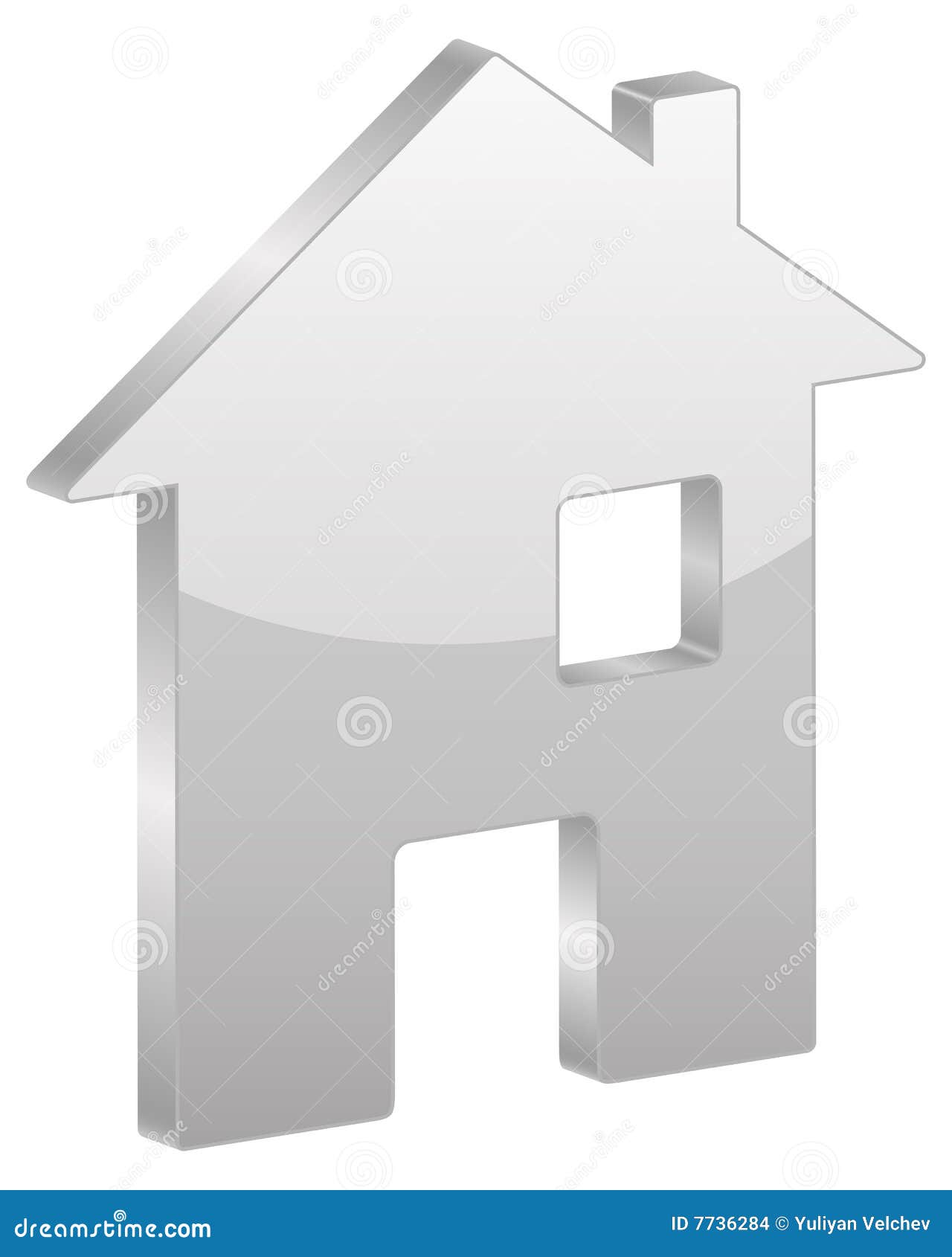 Grey house symbol stock vector. Illustration of architecture - 7736284