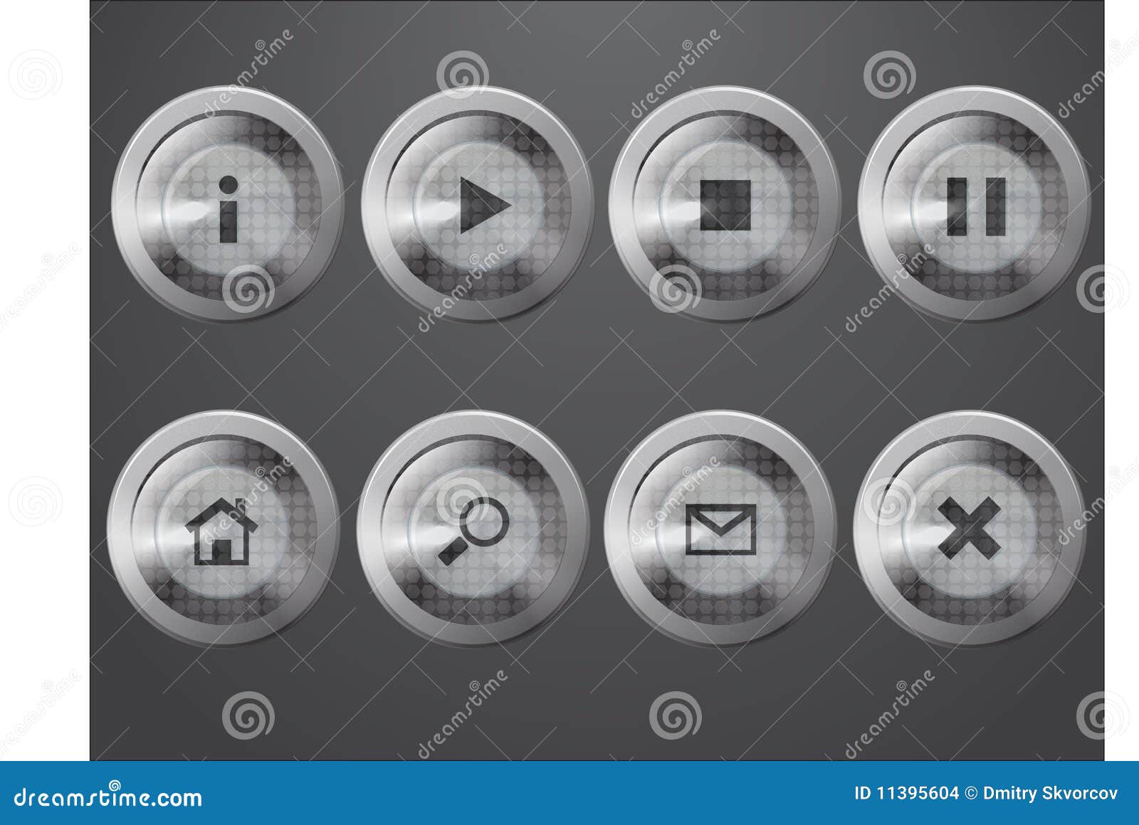 Grey icons stock vector. Illustration of close, information - 11395604