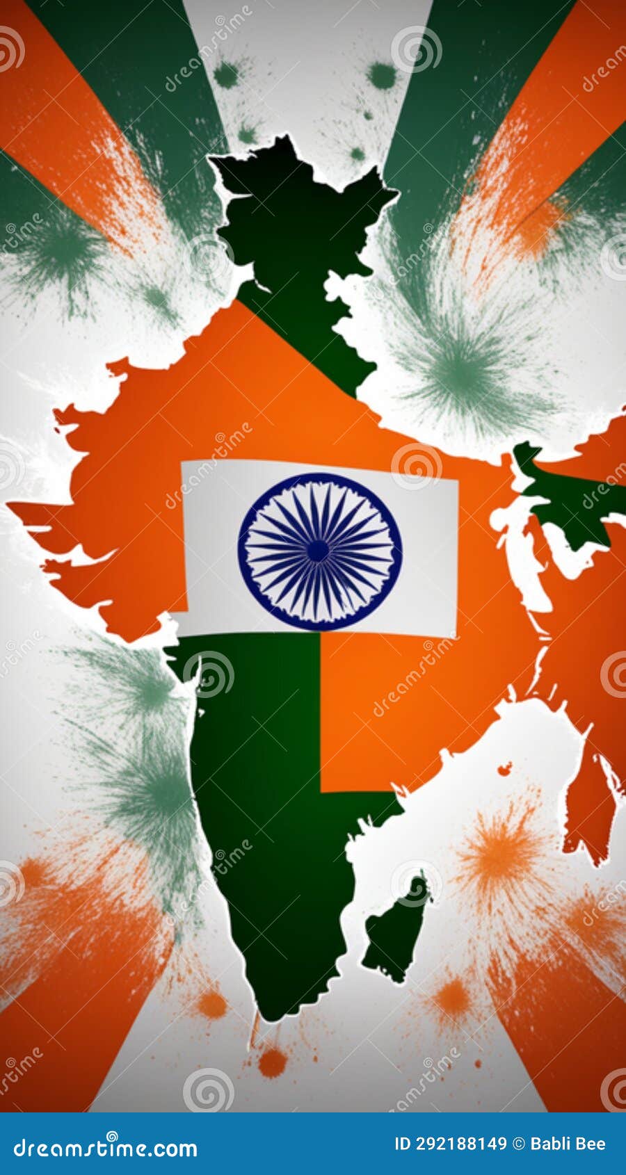 India Flag Image Indian Country Map Vector Illustration. Stock ...