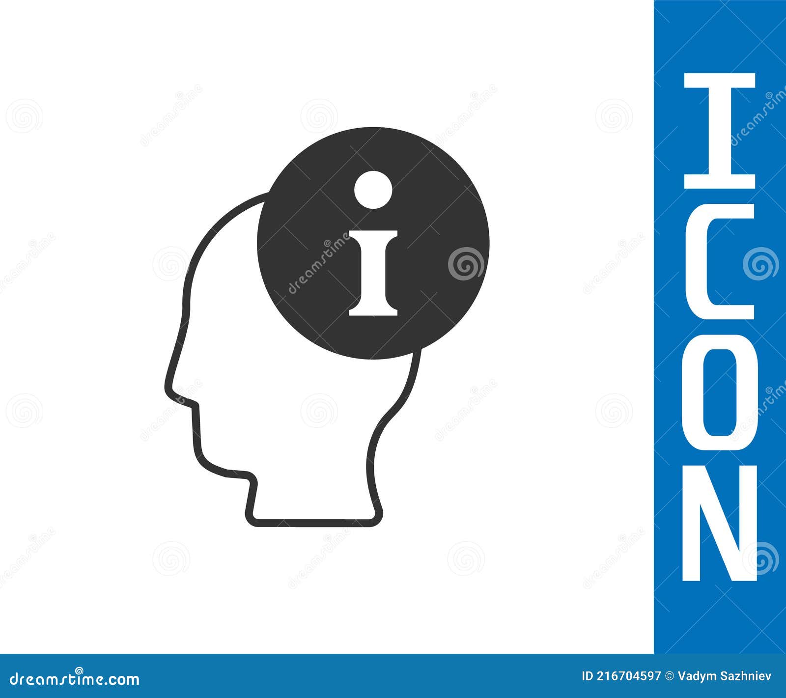 Grey Information Icon Isolated on White Background. Vector Stock Vector ...