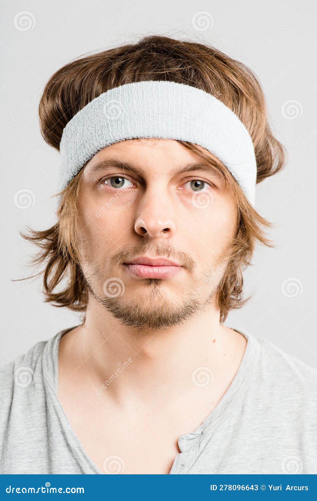 Grey on the Inside and Out. a Handsome Young Man Standing Alone in the ...