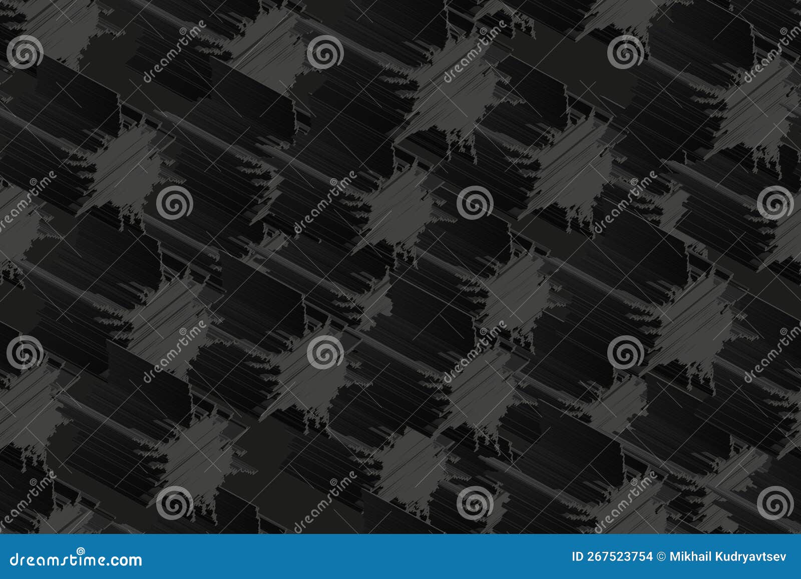 Grey Isometric Background Seamless Pattern, 3D Illustration Stock ...
