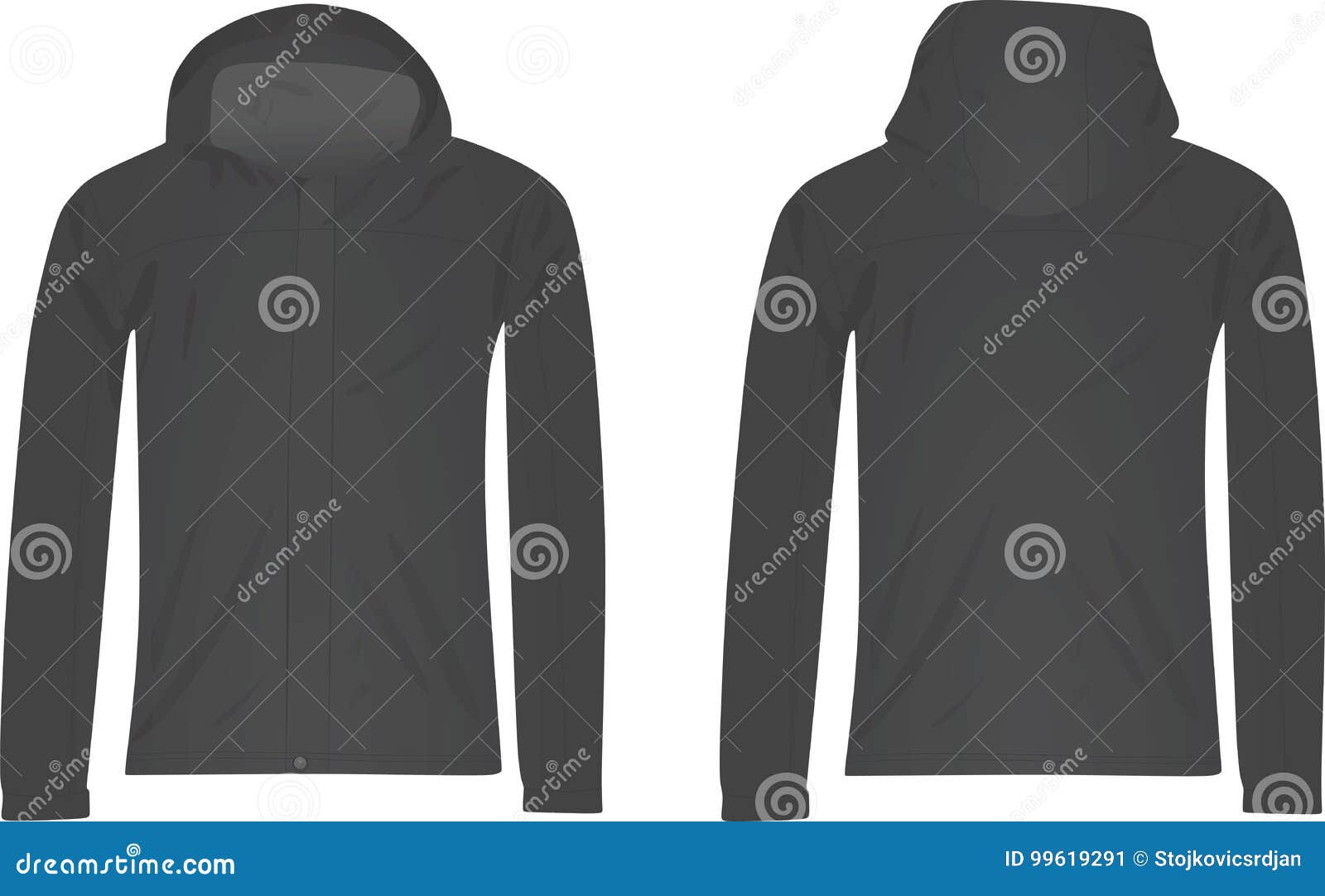 Grey jacket stock vector. Illustration of casual, dress - 99619291