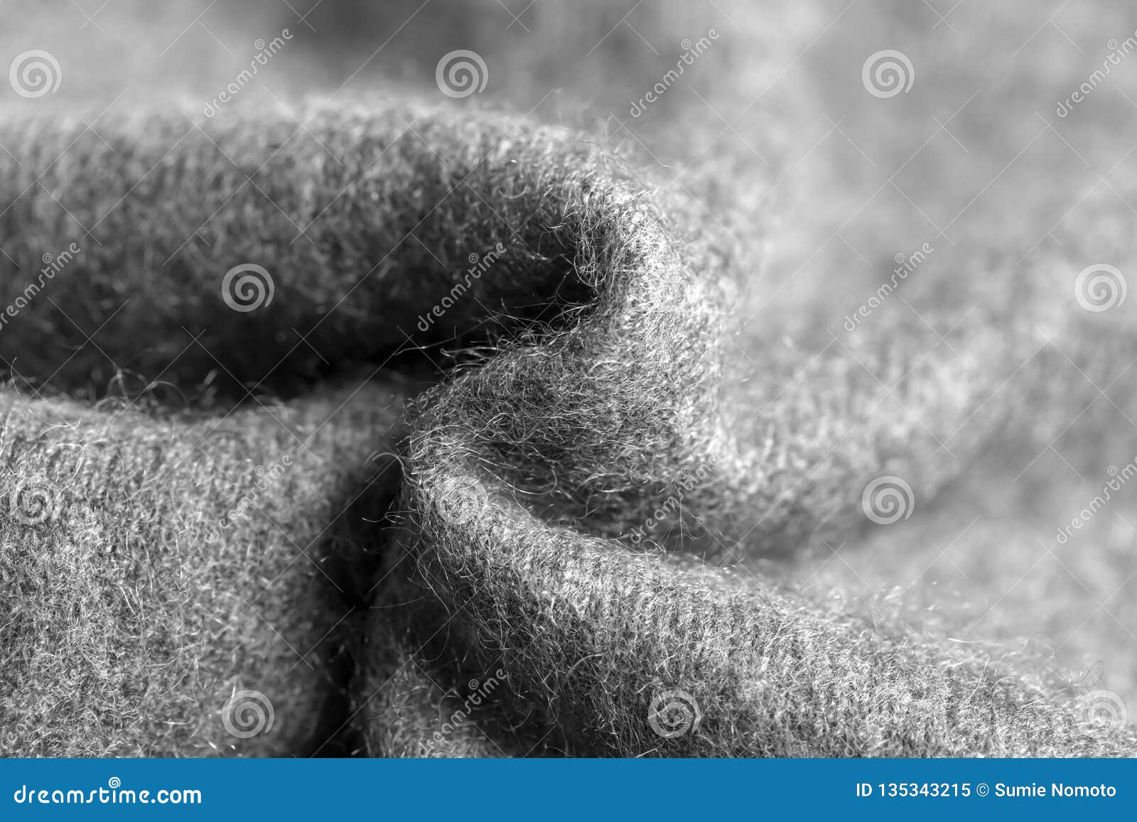 Grey Knitted Woolen Background Stock Image - Image of close, comfort ...