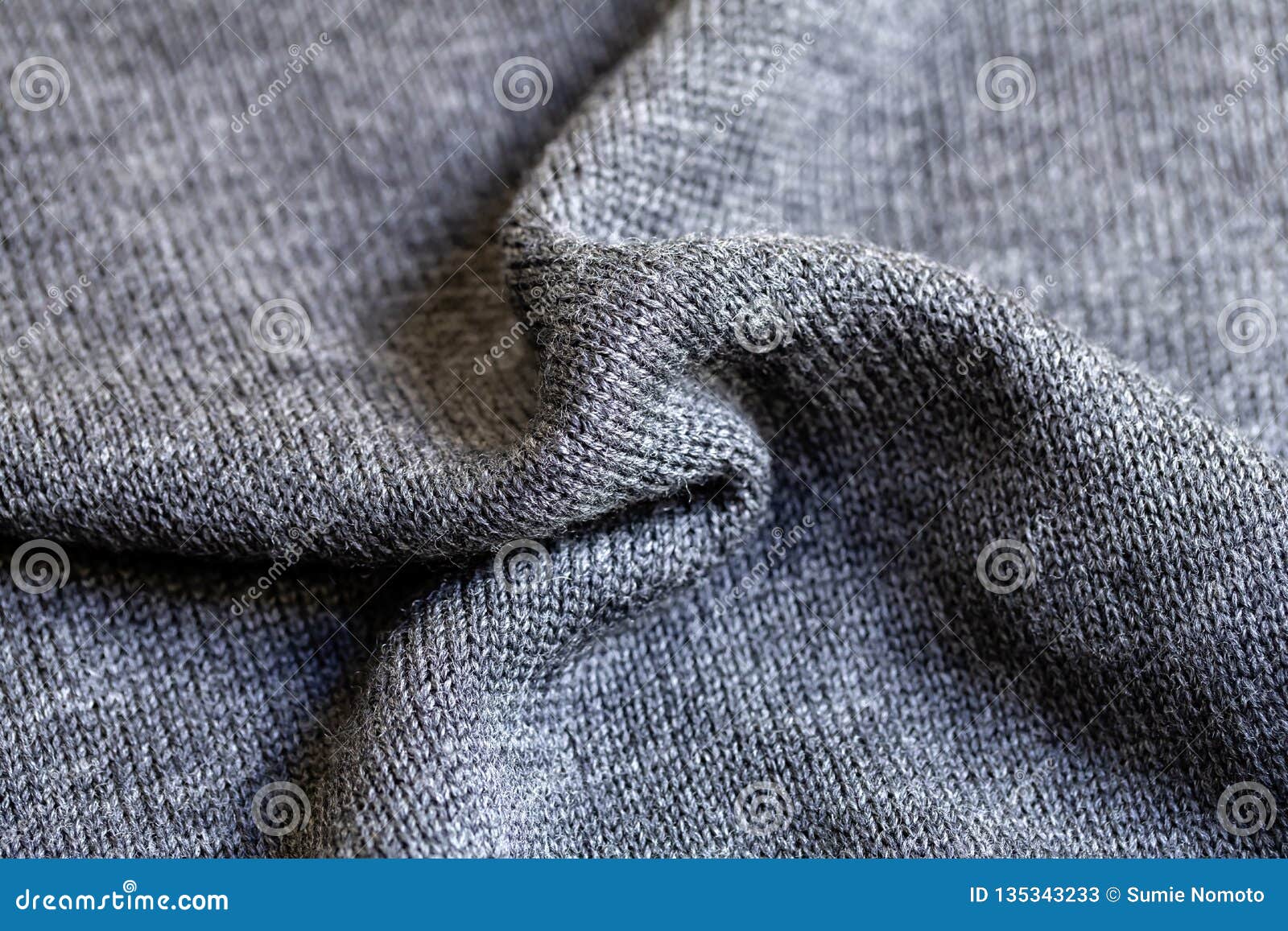 Grey Knitted Woolen Background Stock Image - Image of carpet, interlink ...