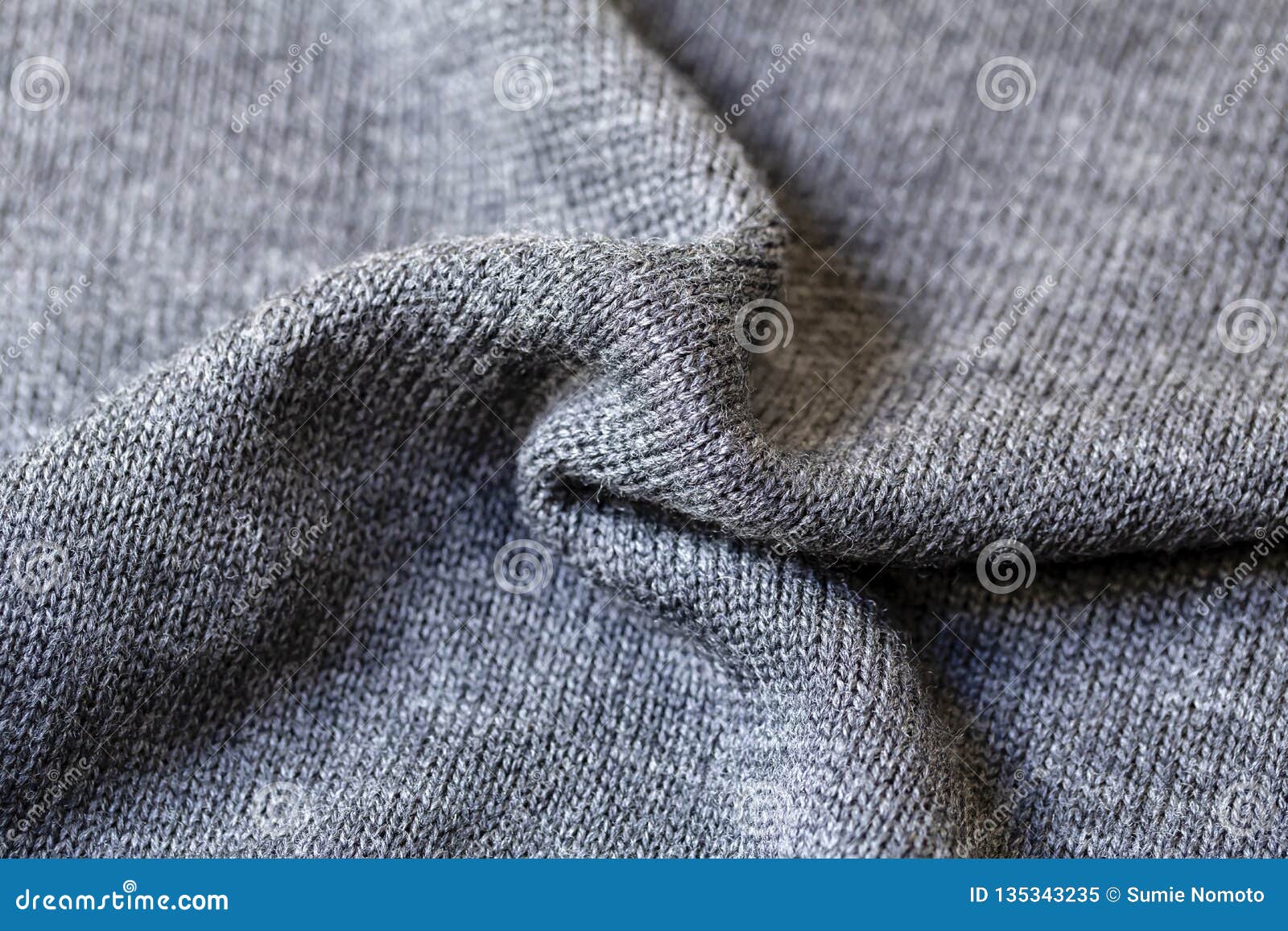 Grey Knitted Woolen Background Stock Image - Image of natural ...