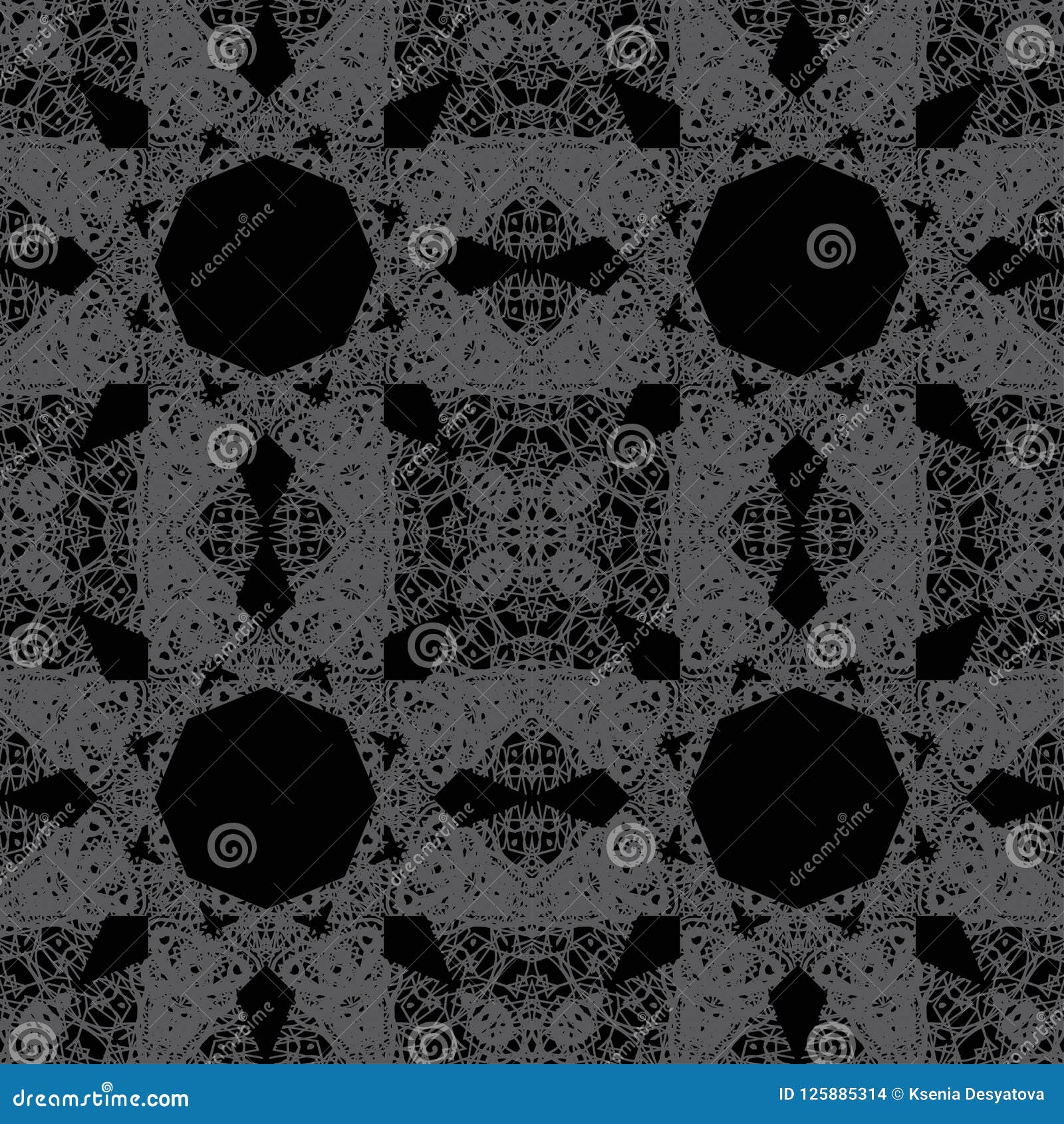Grey lace pattern stock illustration. Illustration of florid - 125885314