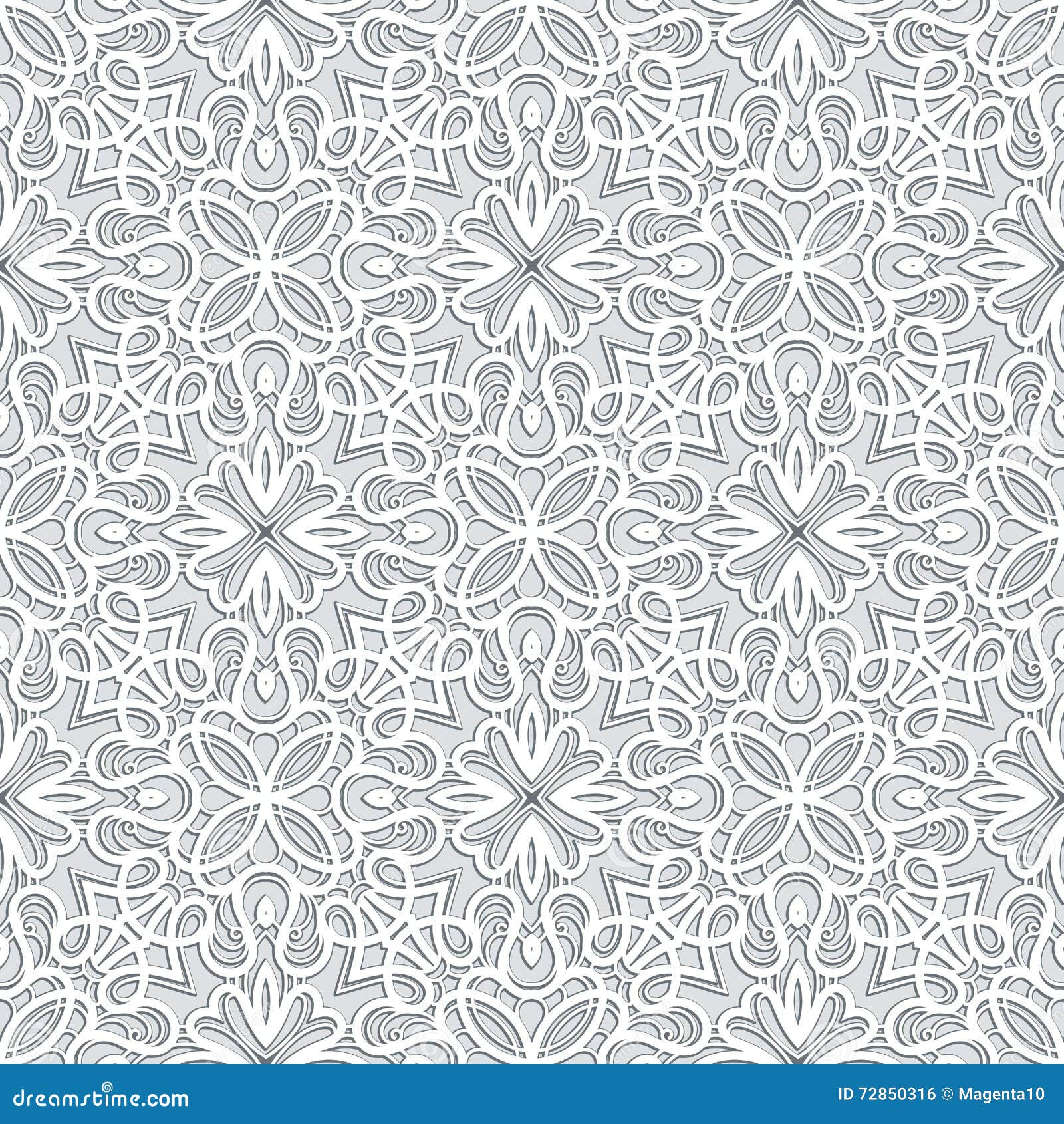 Grey Lace Texture, Seamless Pattern Stock Vector - Illustration of ...