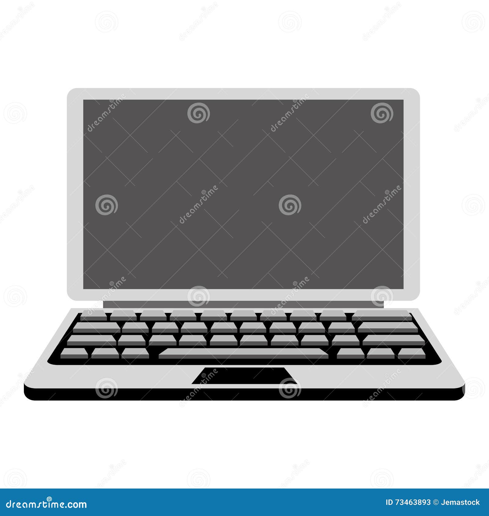 Grey laptop icon stock illustration. Illustration of style - 73463893