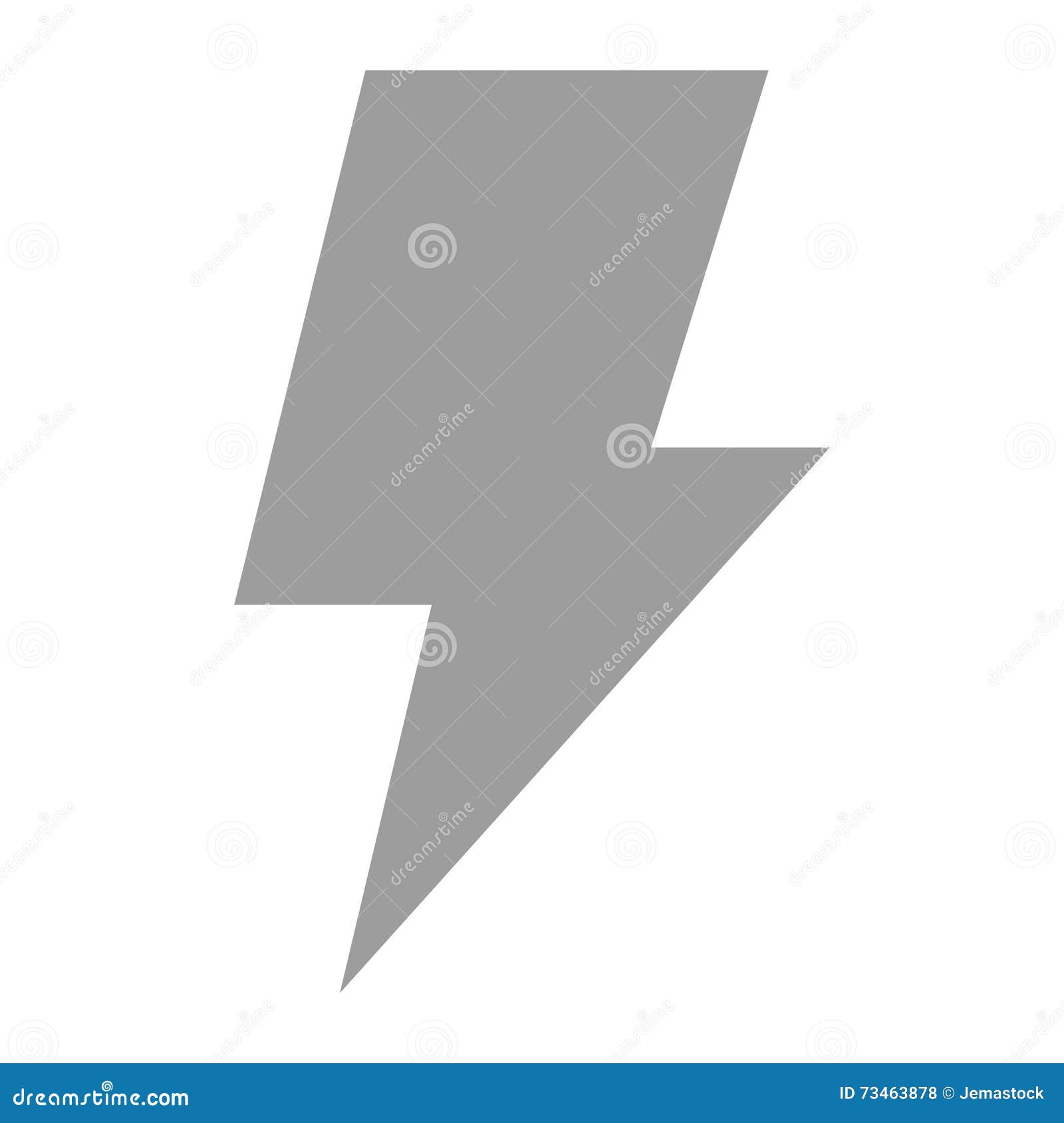Grey lightning icon stock illustration. Illustration of icon - 73463878