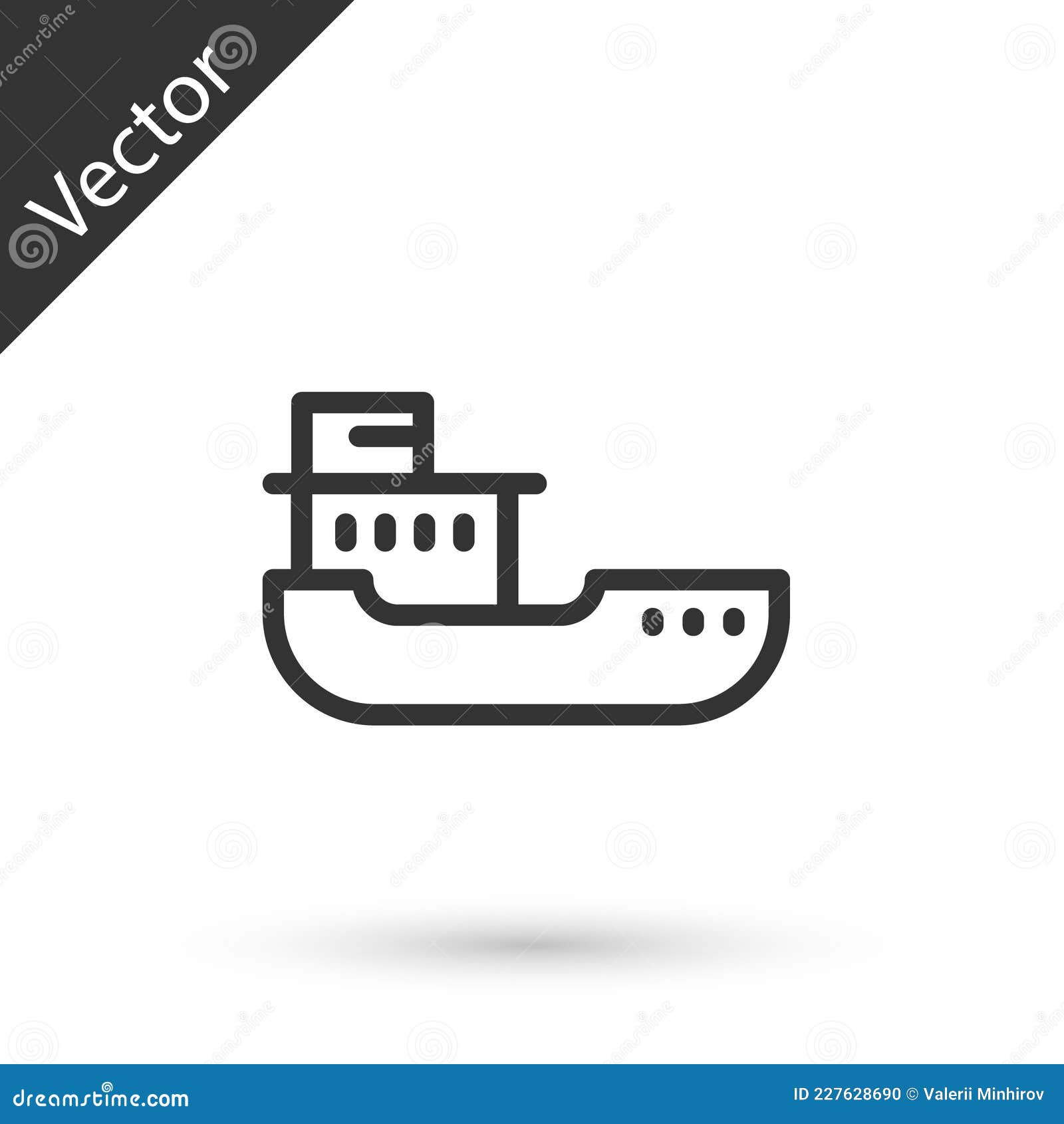 Line Cargo Cart Logo Vector Illustration | CartoonDealer.com #87527604