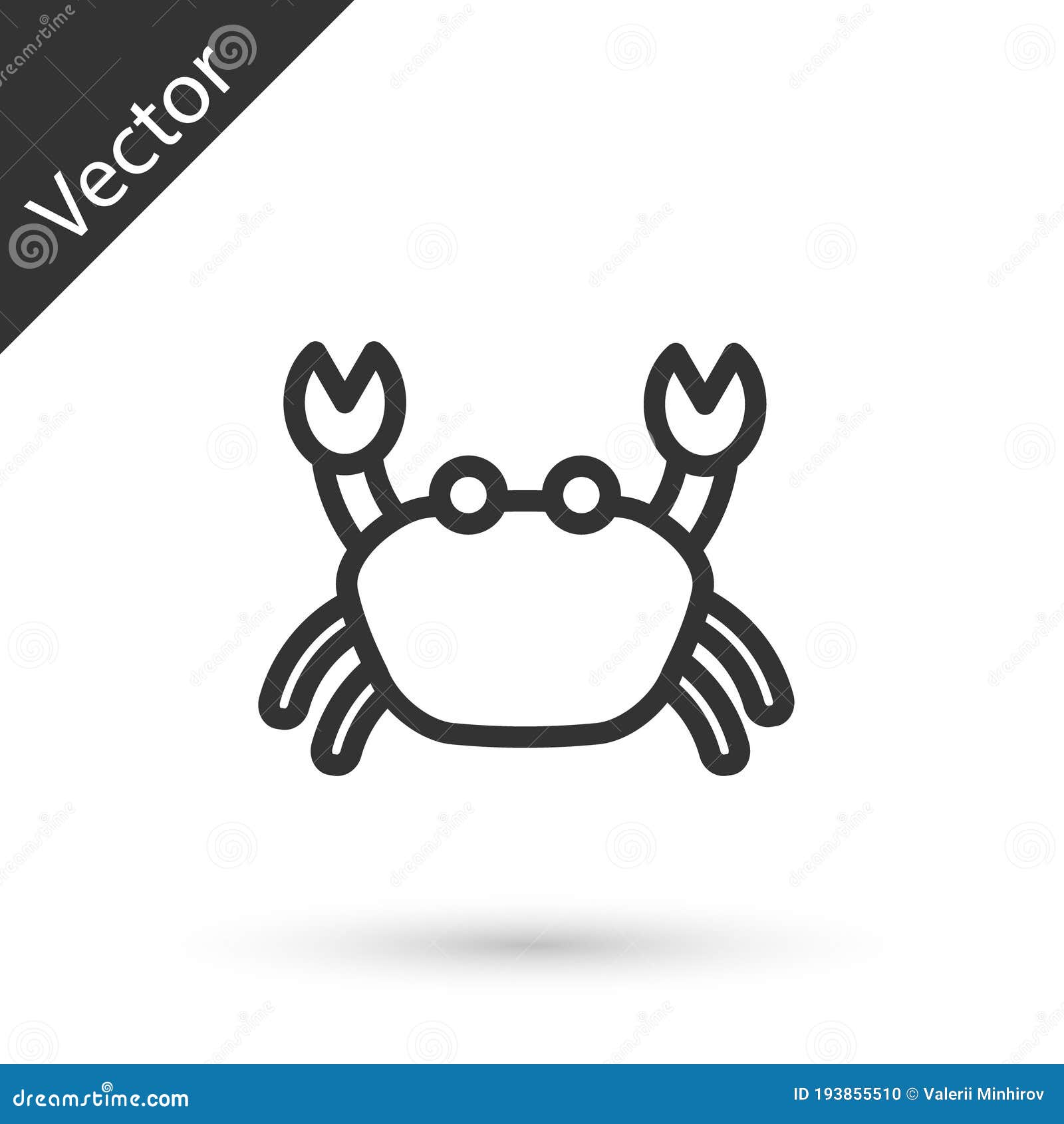 Crab Icon, Simple Style Cartoon Vector | CartoonDealer.com #81631695