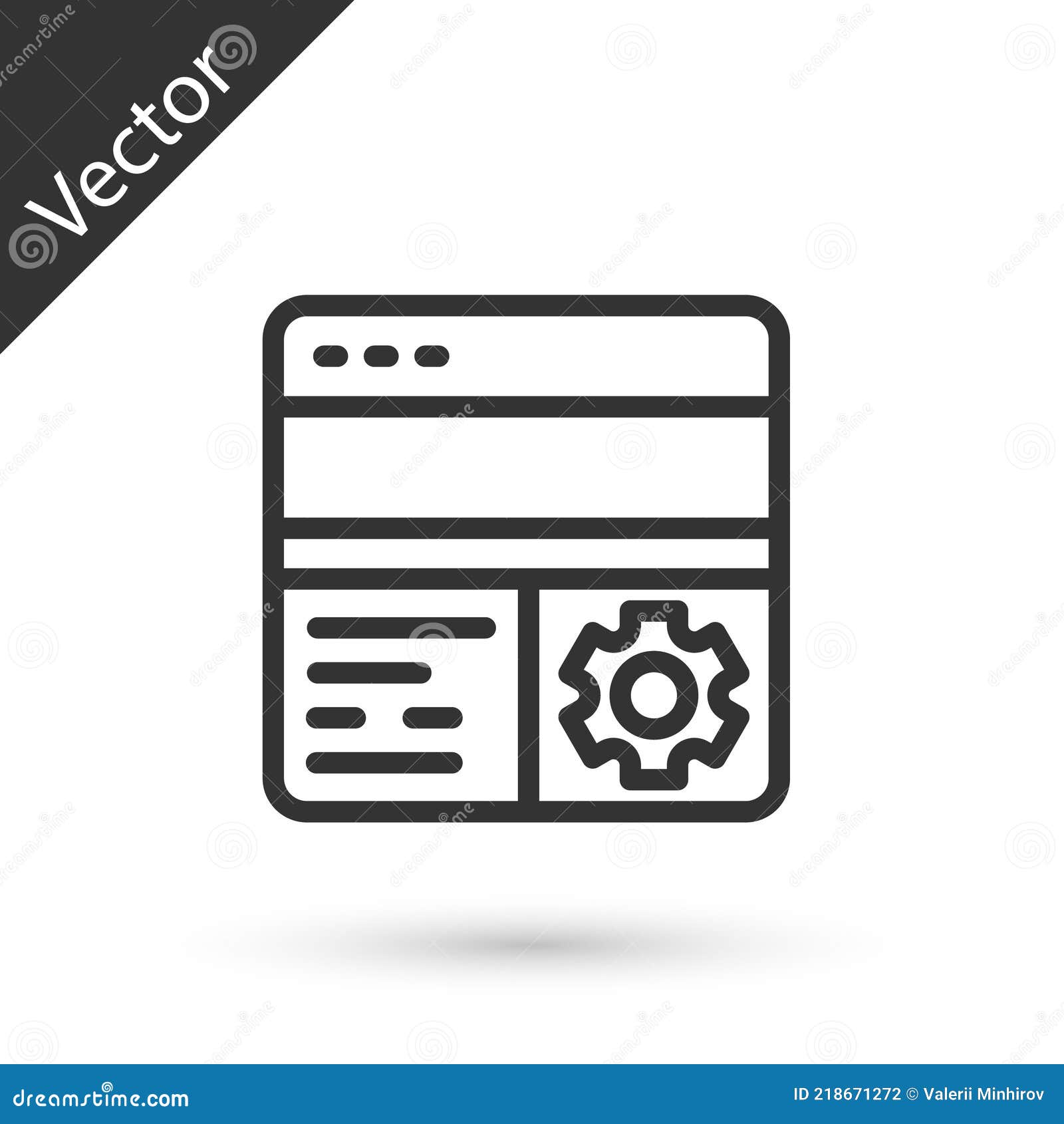 Grey Line Debugging Icon Isolated On White Background Debugging Tool
