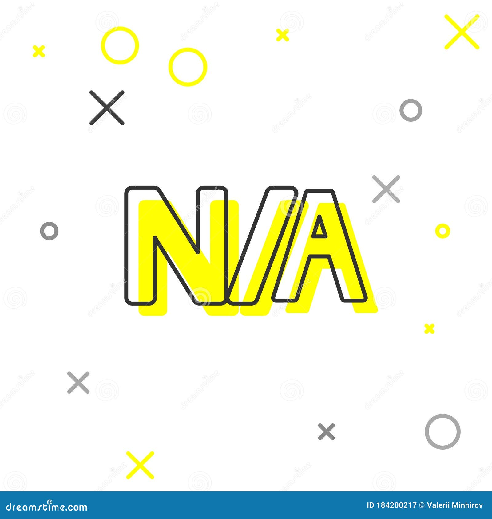 Grey Line Not Applicable Icon Isolated on White Background. Vector ...