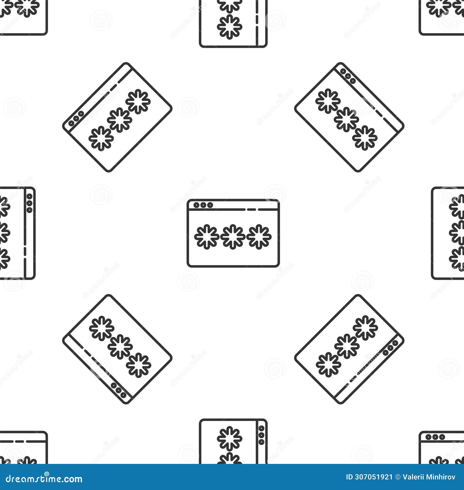 Grey Line Password Protection and Safety Access Icon Isolated Seamless ...