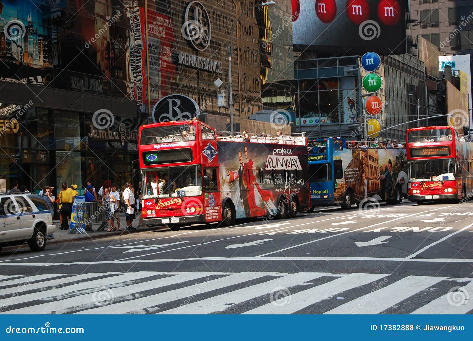 Grey Line Tour Bus at Times Square in NYC Editorial Stock Photo - Image ...