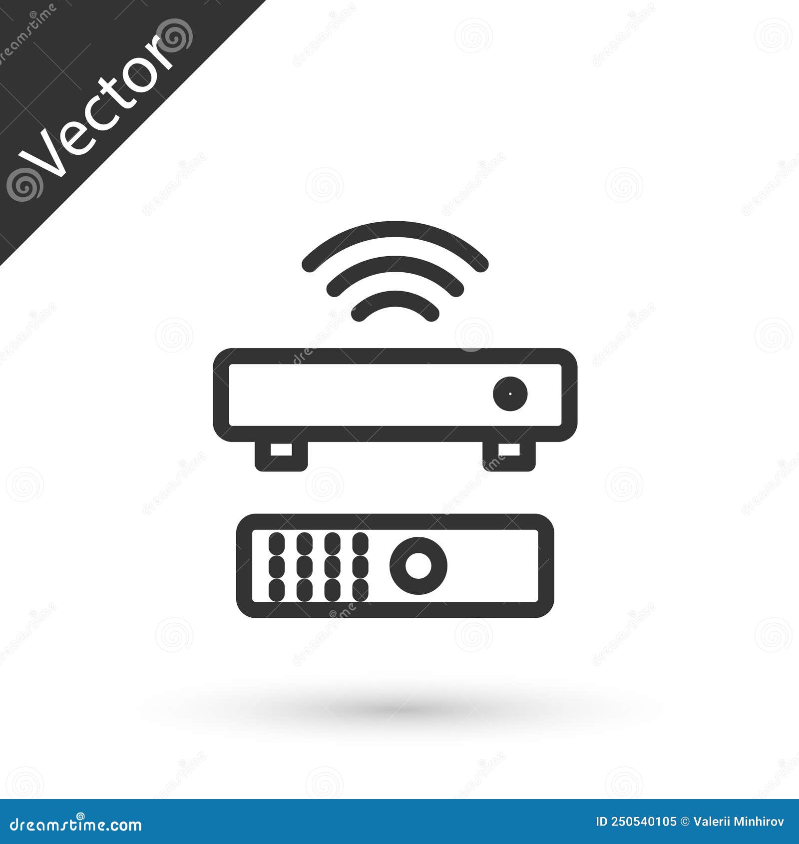 Grey Line Wireless Multimedia and TV Box Receiver and Player with ...