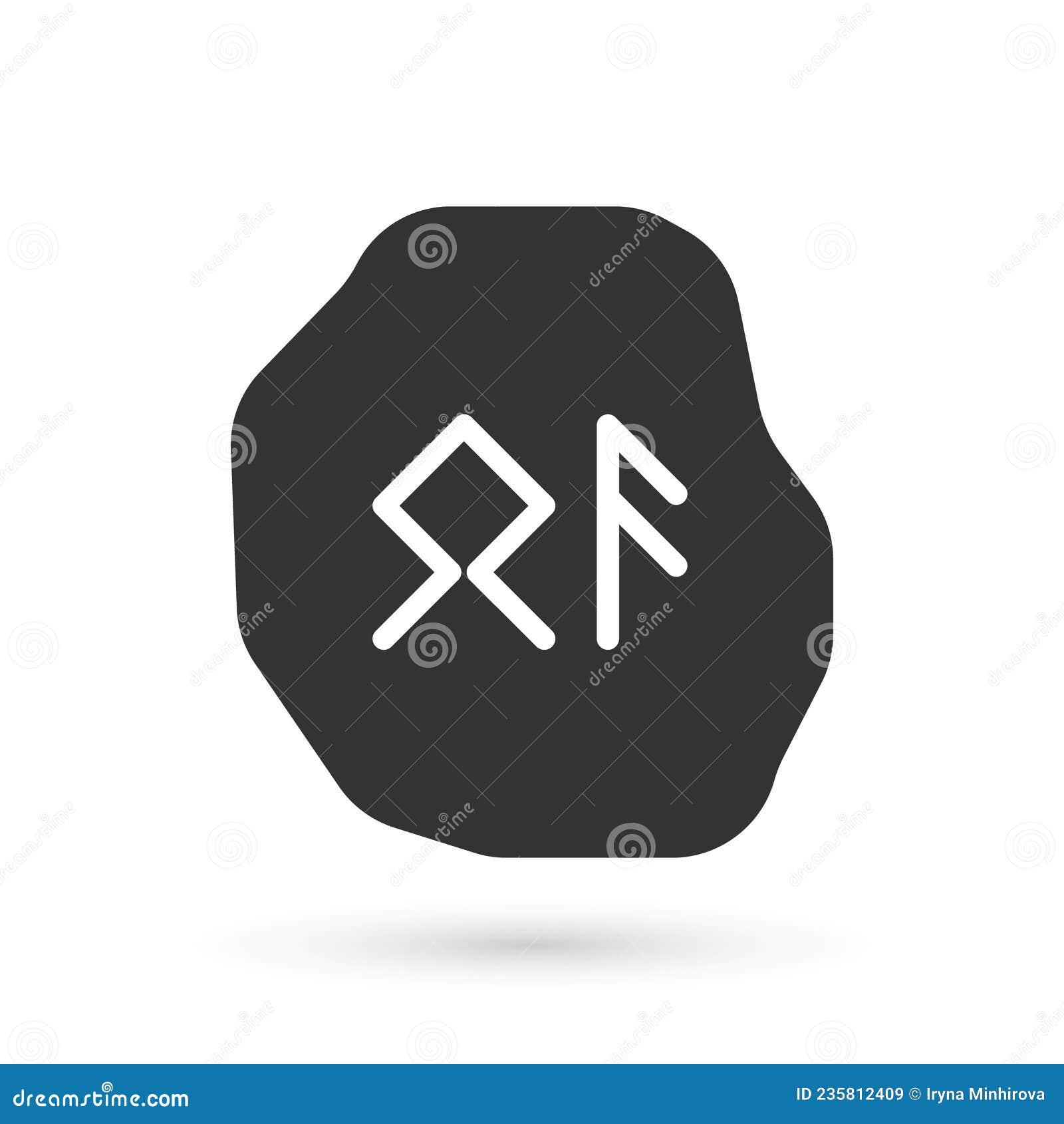 Runes Background Cartoon Vector | CartoonDealer.com #35119367