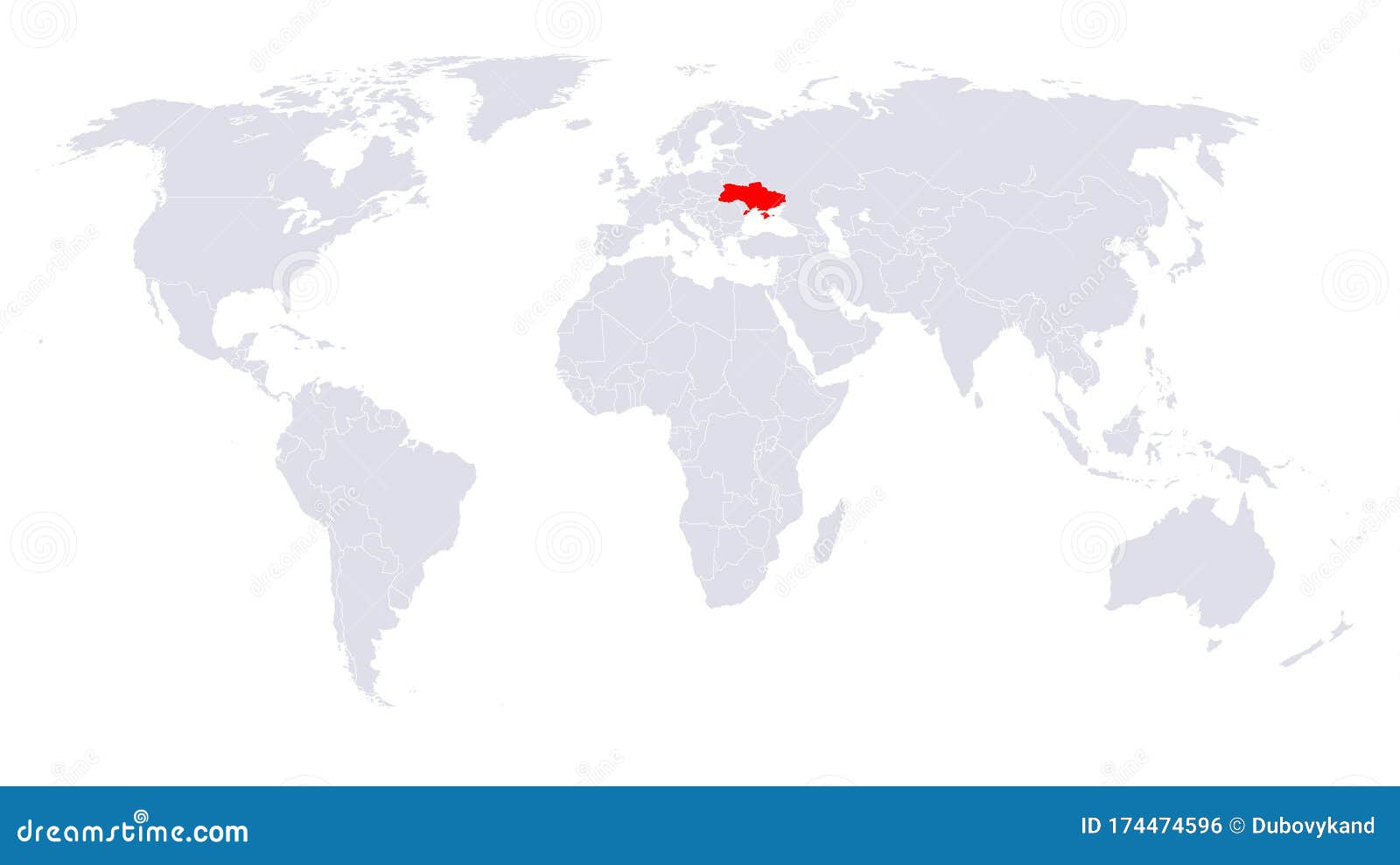 Ukraine on Globe Map. Vector Outline Stock Vector - Illustration of ...