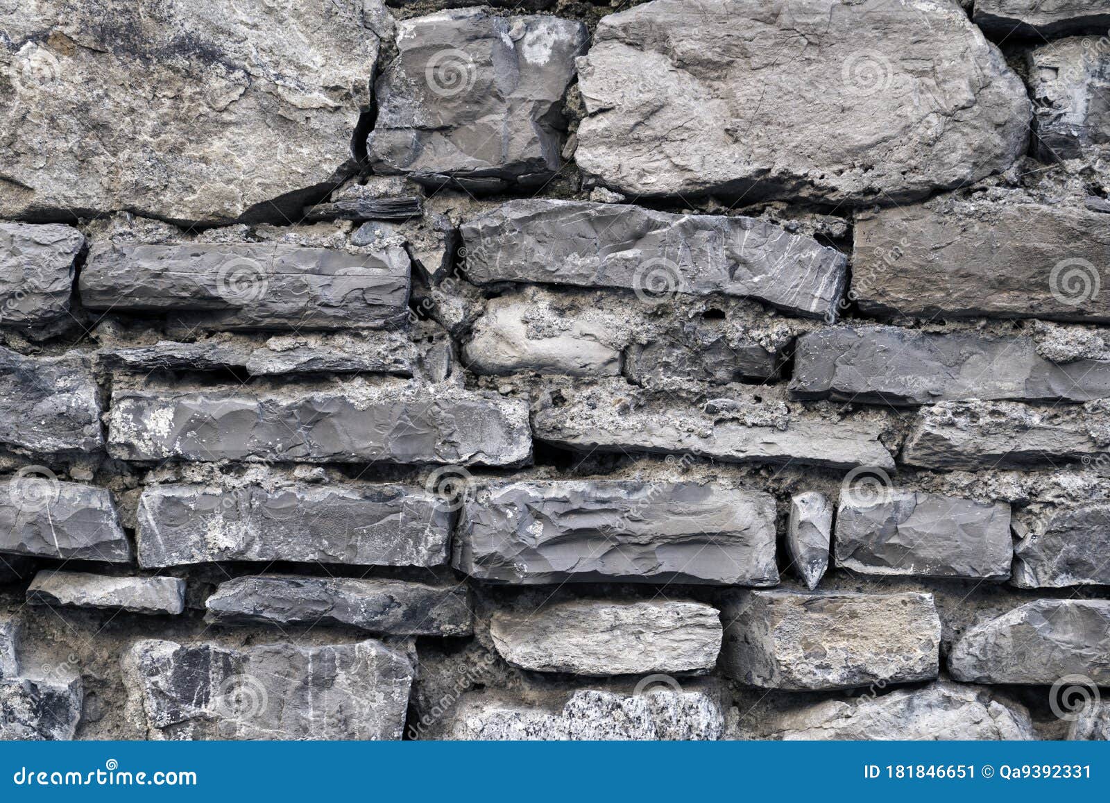 Masonry, Stonework With Bushes In Bottom, Suitable For Background ...