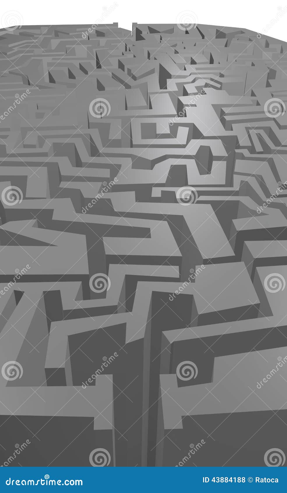 Grey maze stock illustration. Illustration of escape - 43884188