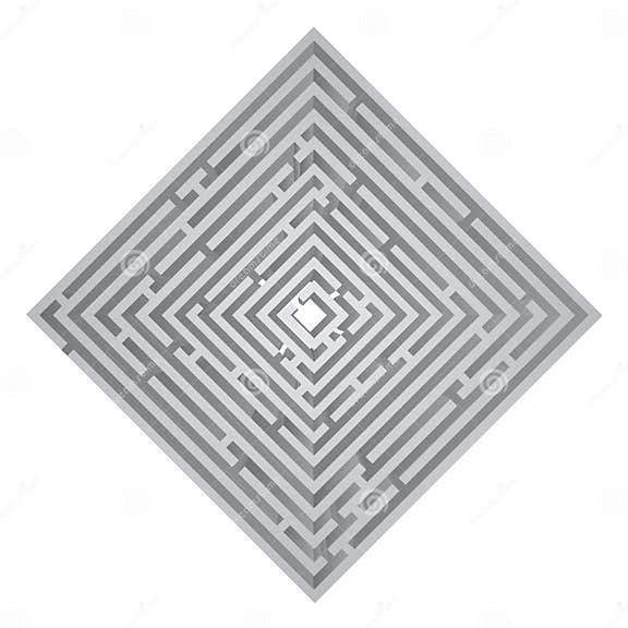 Grey maze stock vector. Illustration of think, seamless - 49432286