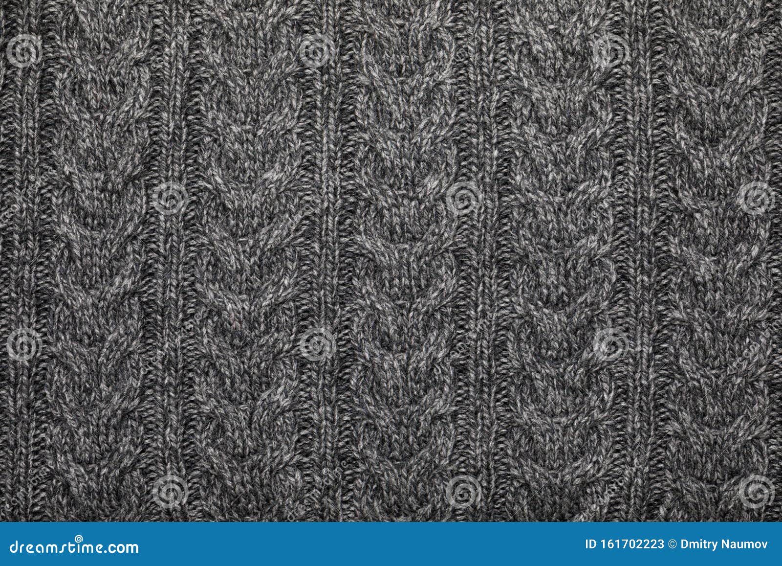 Grey Melange Cable Knitting Fabric Textured Background Stock Image ...