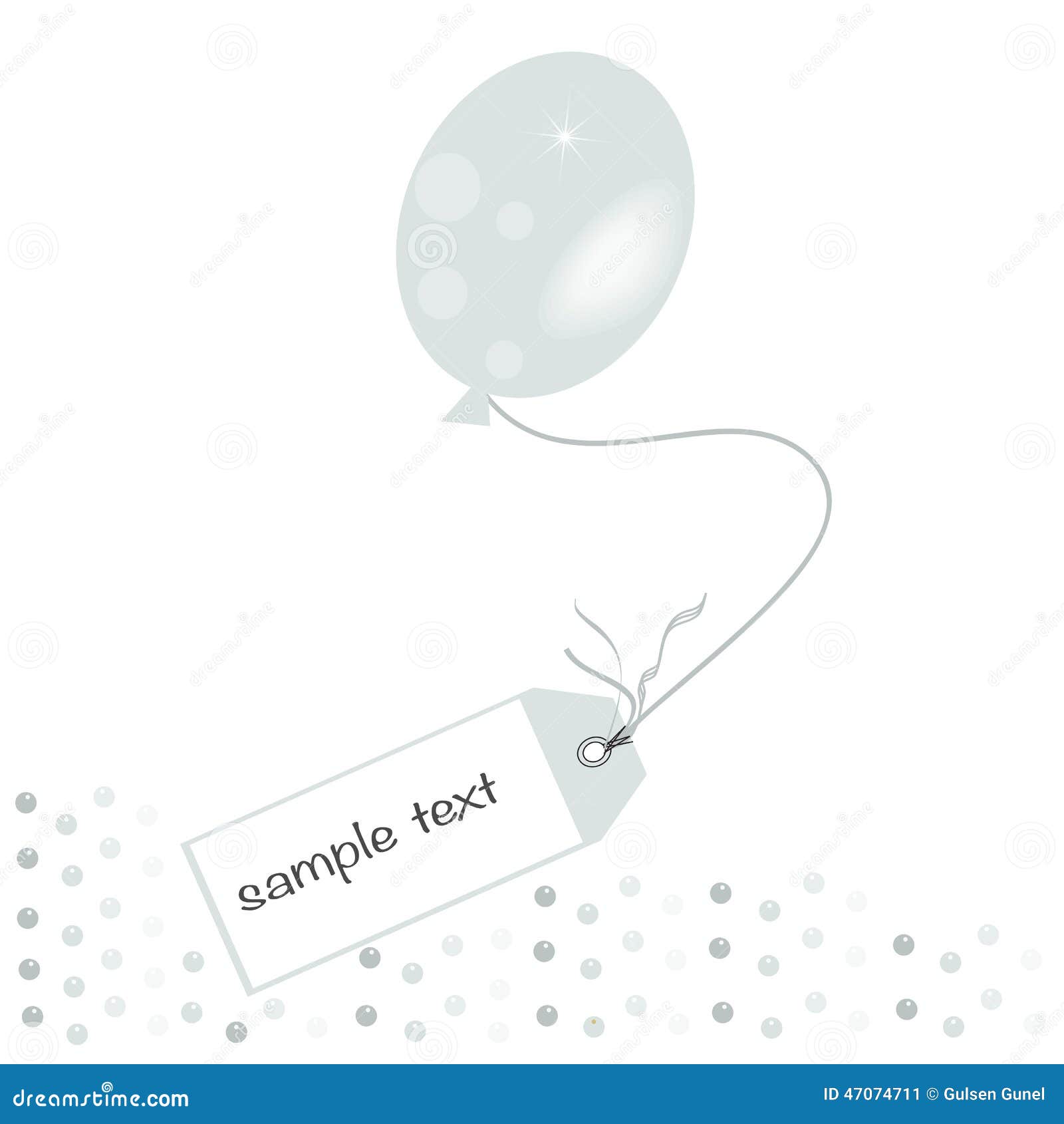 Grey Message Balloon Vector Background Stock Vector - Illustration of ...
