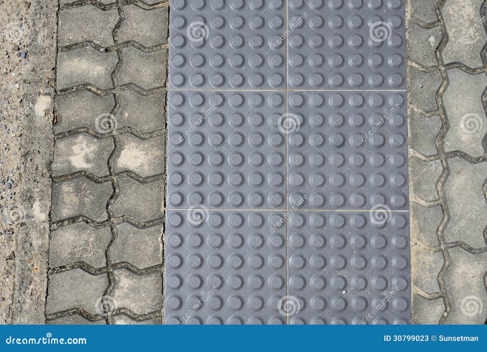 Grey Metal Tactile Paving imagen de archivo. Imagen de superficie ...