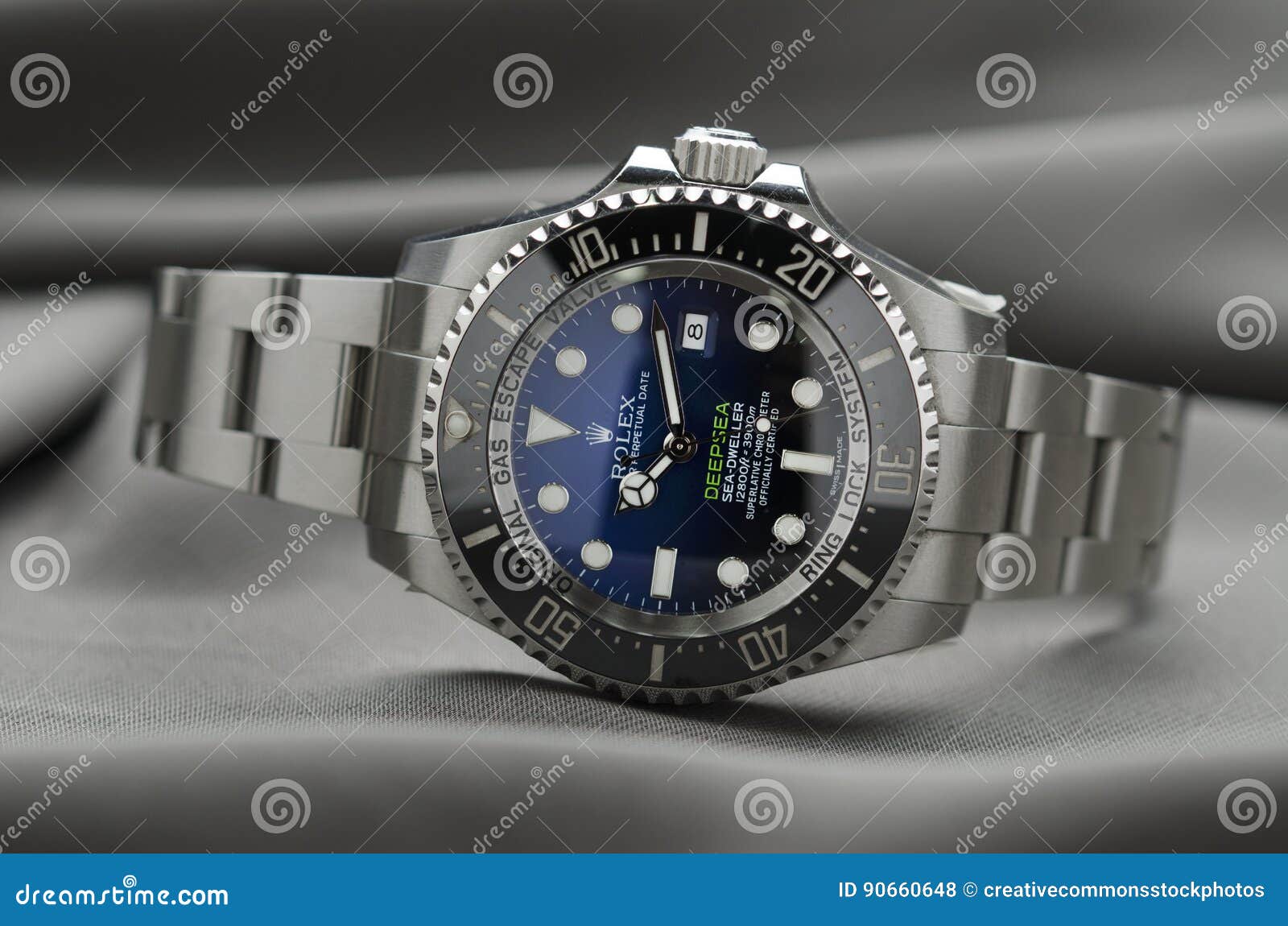 Grey Metal Wristwatch Picture. Image: 90660648