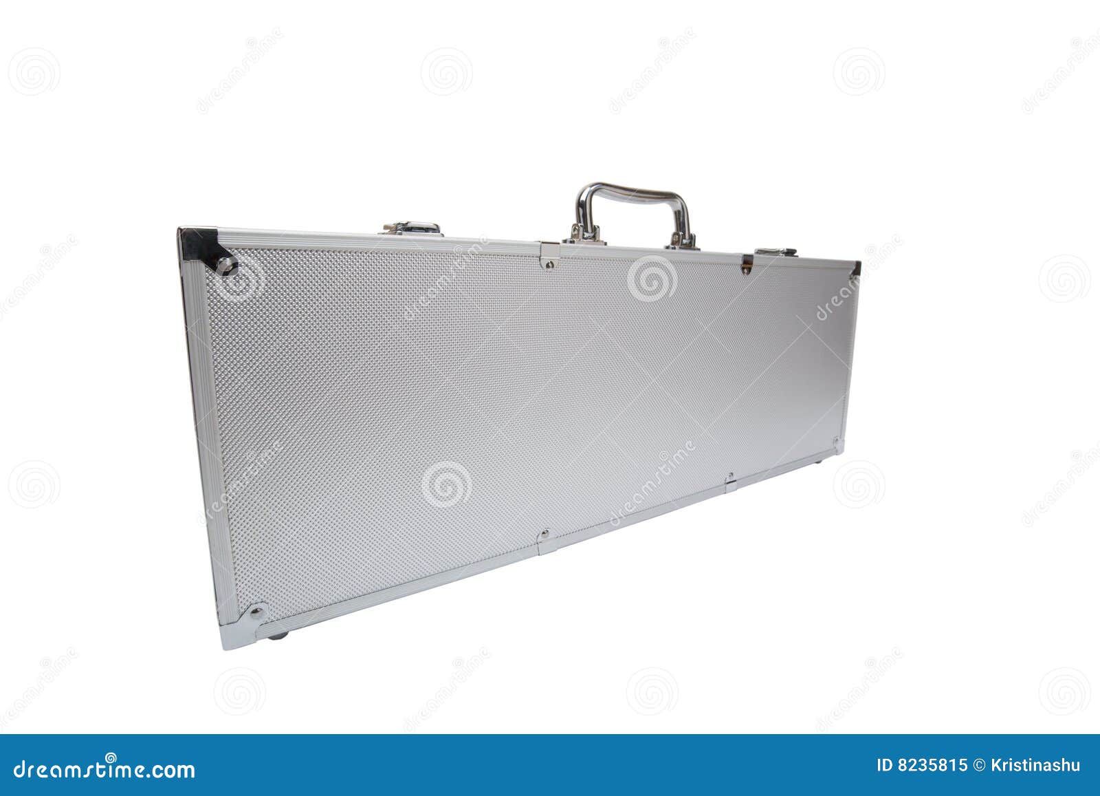 Grey Metallic Briefcase Picture. Image: 8235815