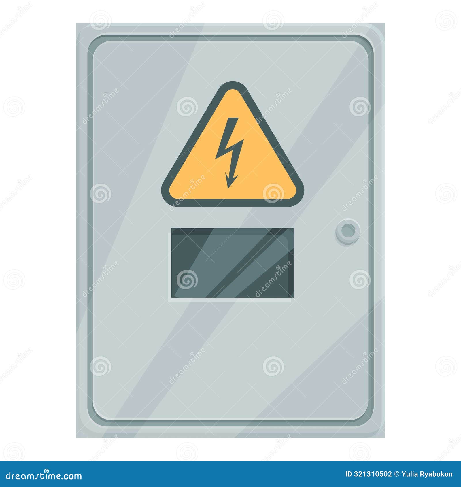 Electrical Panel With Magnetic Contactor Vector Illustration ...