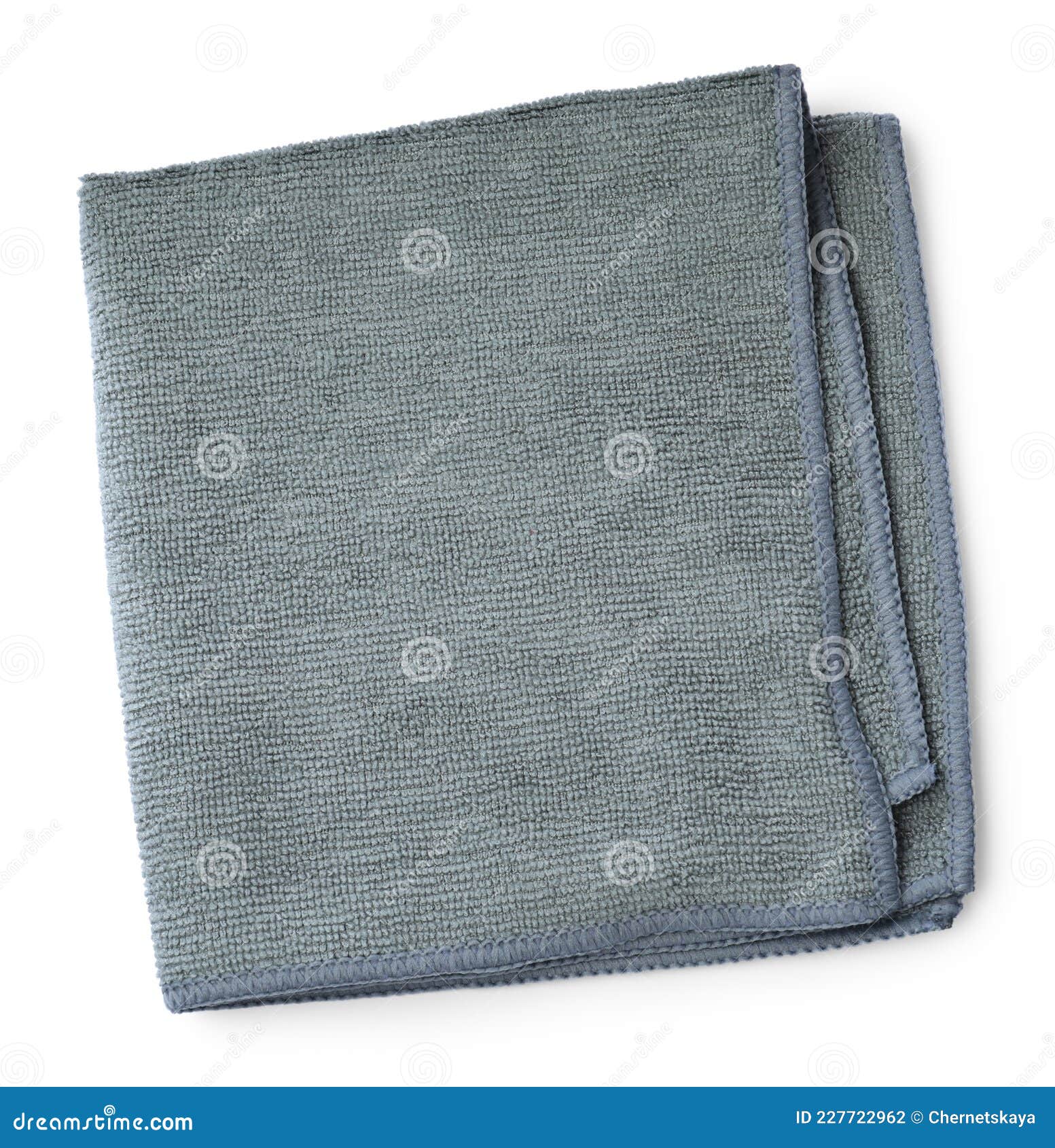 Grey Microfiber Cloth Isolated on White, Top View Stock Photo - Image ...