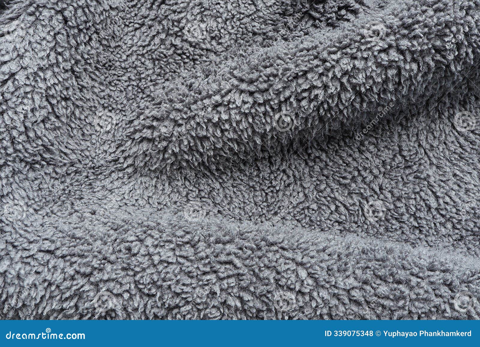 Grey Microfiber Fabric Texture for Background. View from Above Stock ...