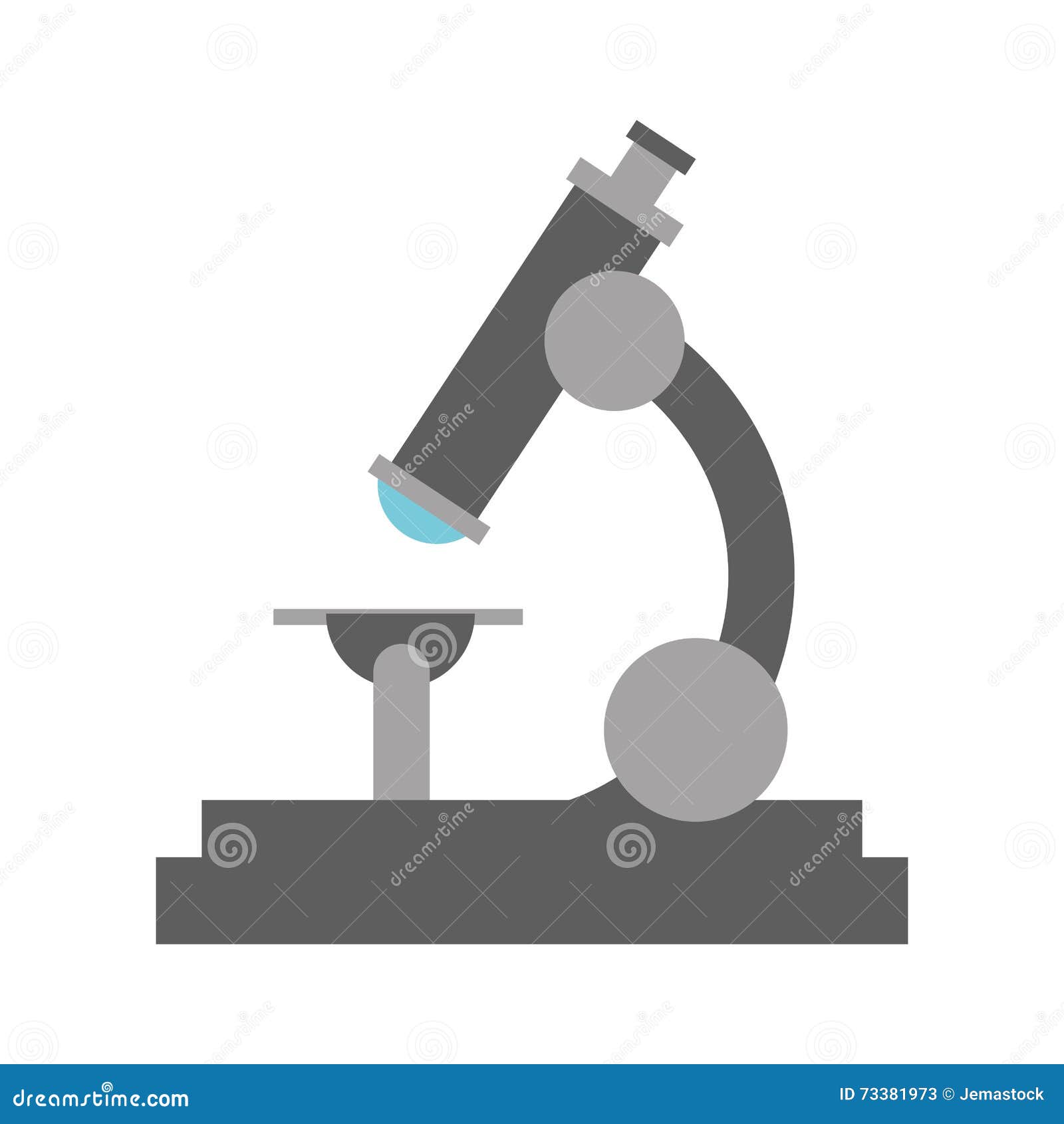 Grey microscope icon stock illustration. Illustration of technology ...