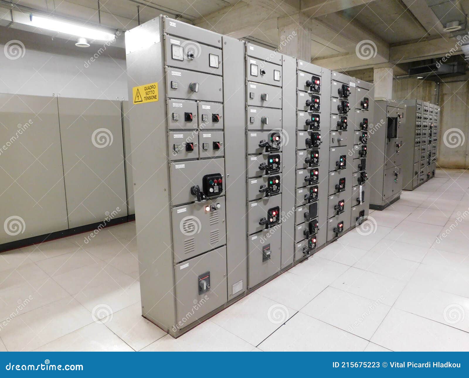 Grey Modern Electrical Panels Stock Image - Image of electronic ...