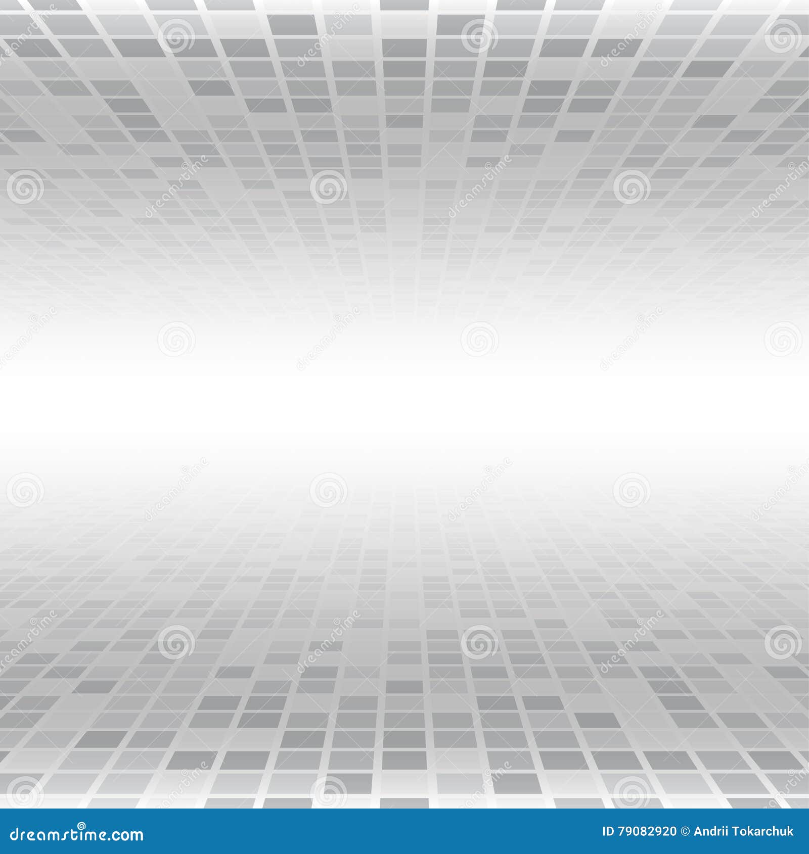 Grey Mosaic Tile Square Background. Perspective. Stock Vector ...