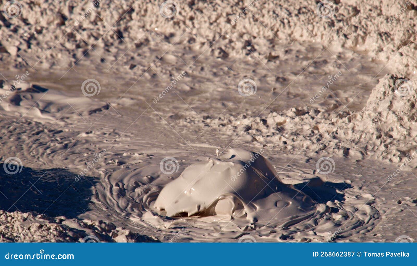 Mud Hot Spring in Yellowstone National Park, USA Stock Image - Image of ...