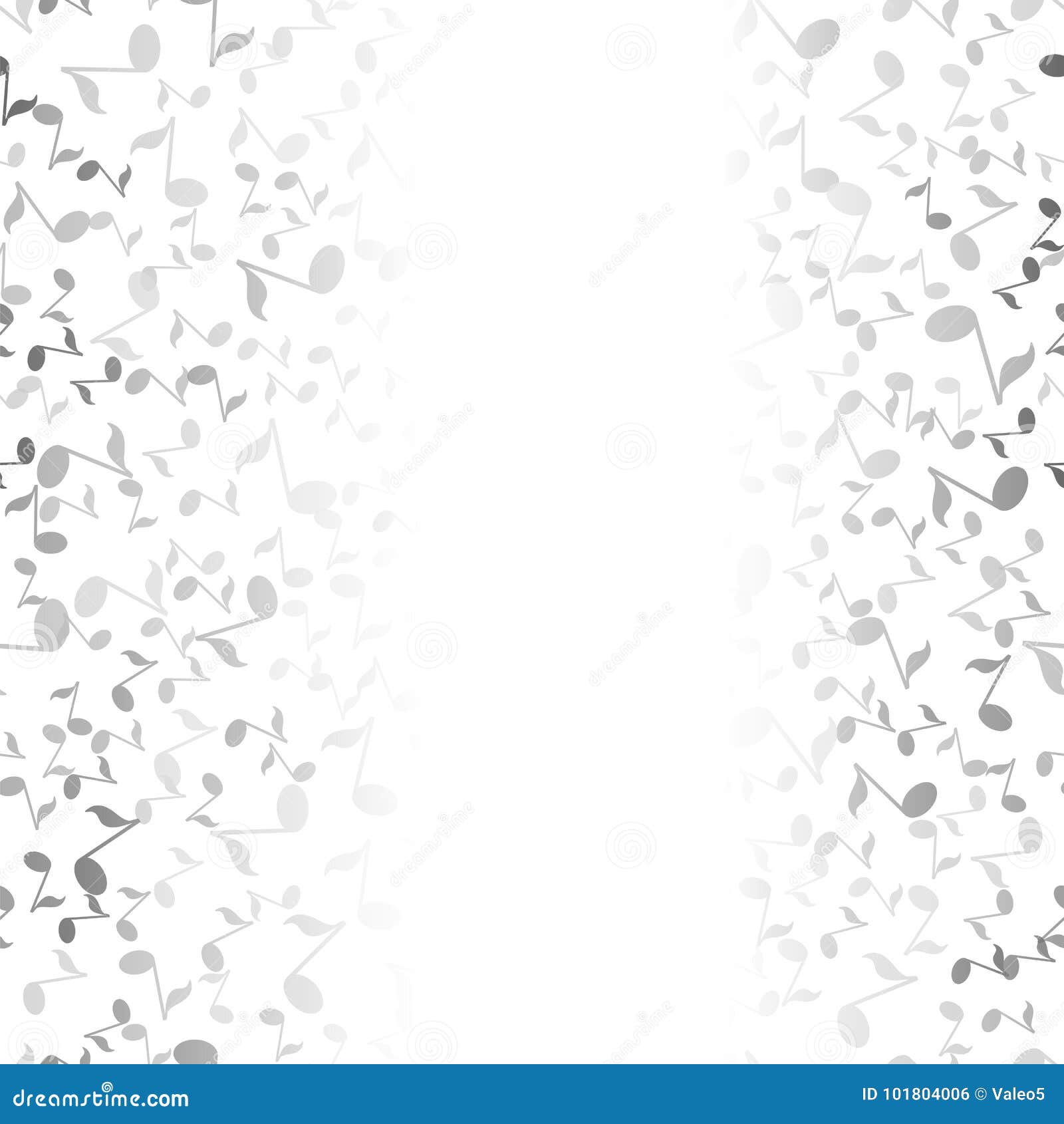 Grey Musical Notes Pattern stock illustration. Illustration of icon ...