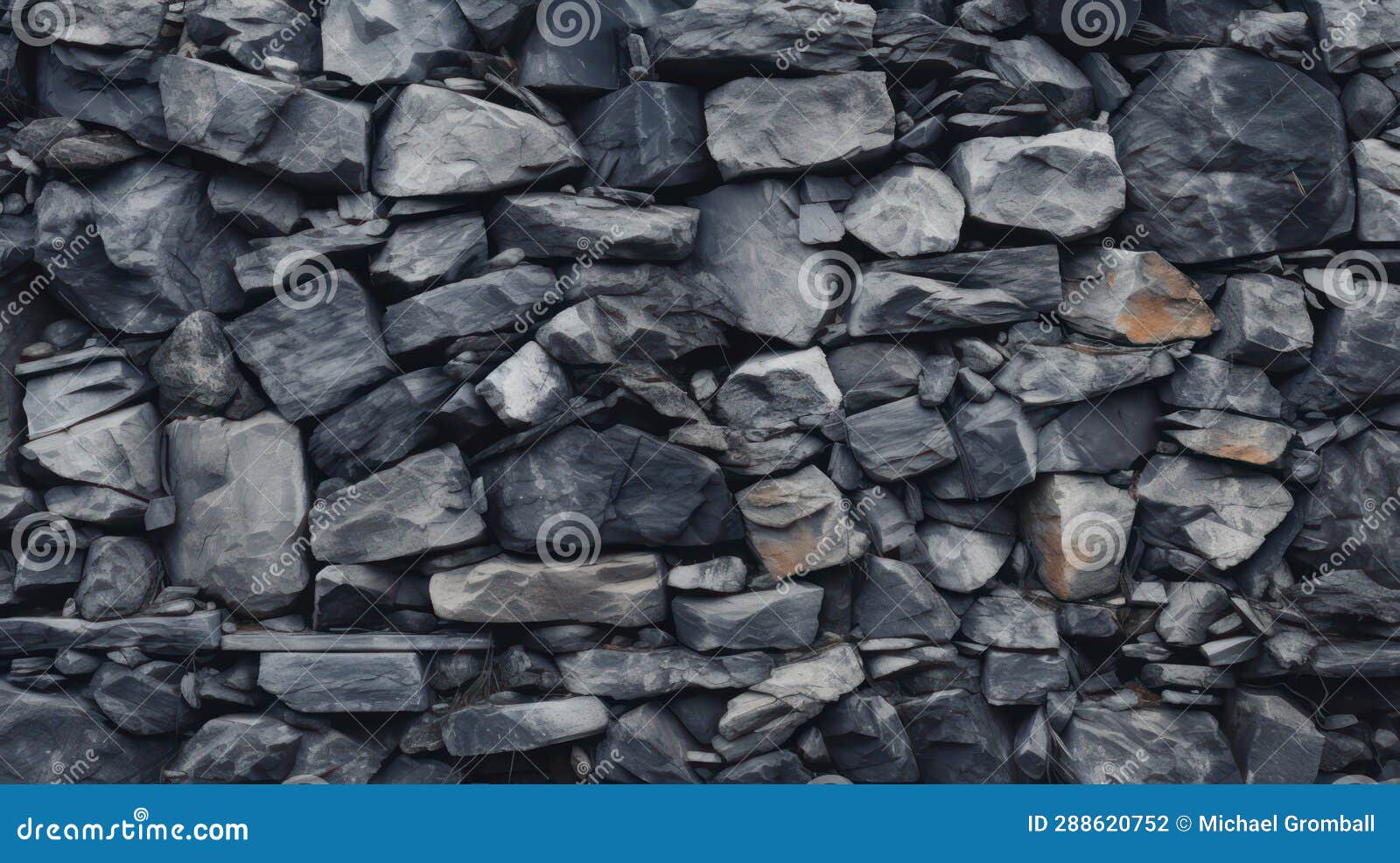 Grey Natural Rock Background Created with Generative AI. Solid ...