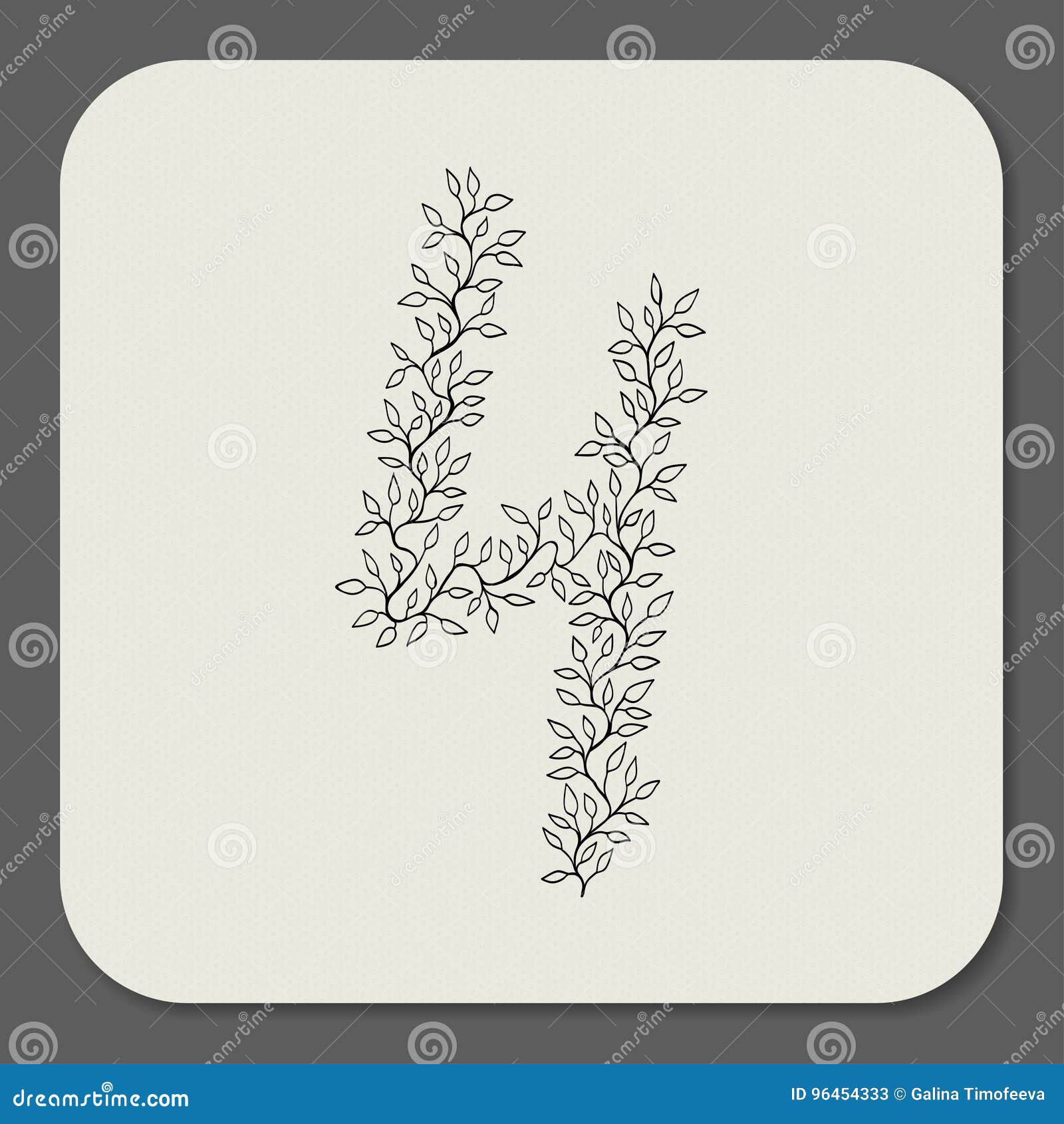 Grey numbers stock vector. Illustration of greeting, petal - 96454333