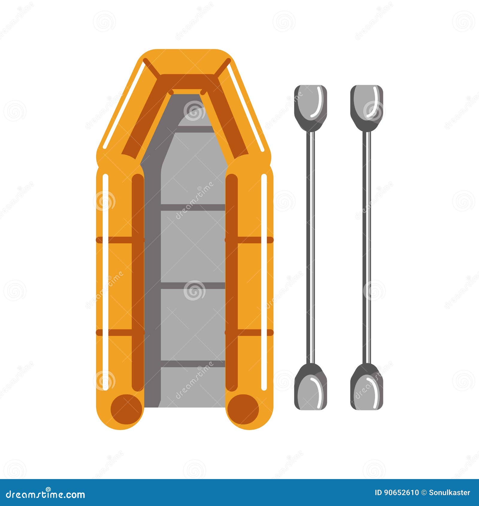 Inflatable Boat Two Oars Stock Illustrations – 2 Inflatable Boat Two ...