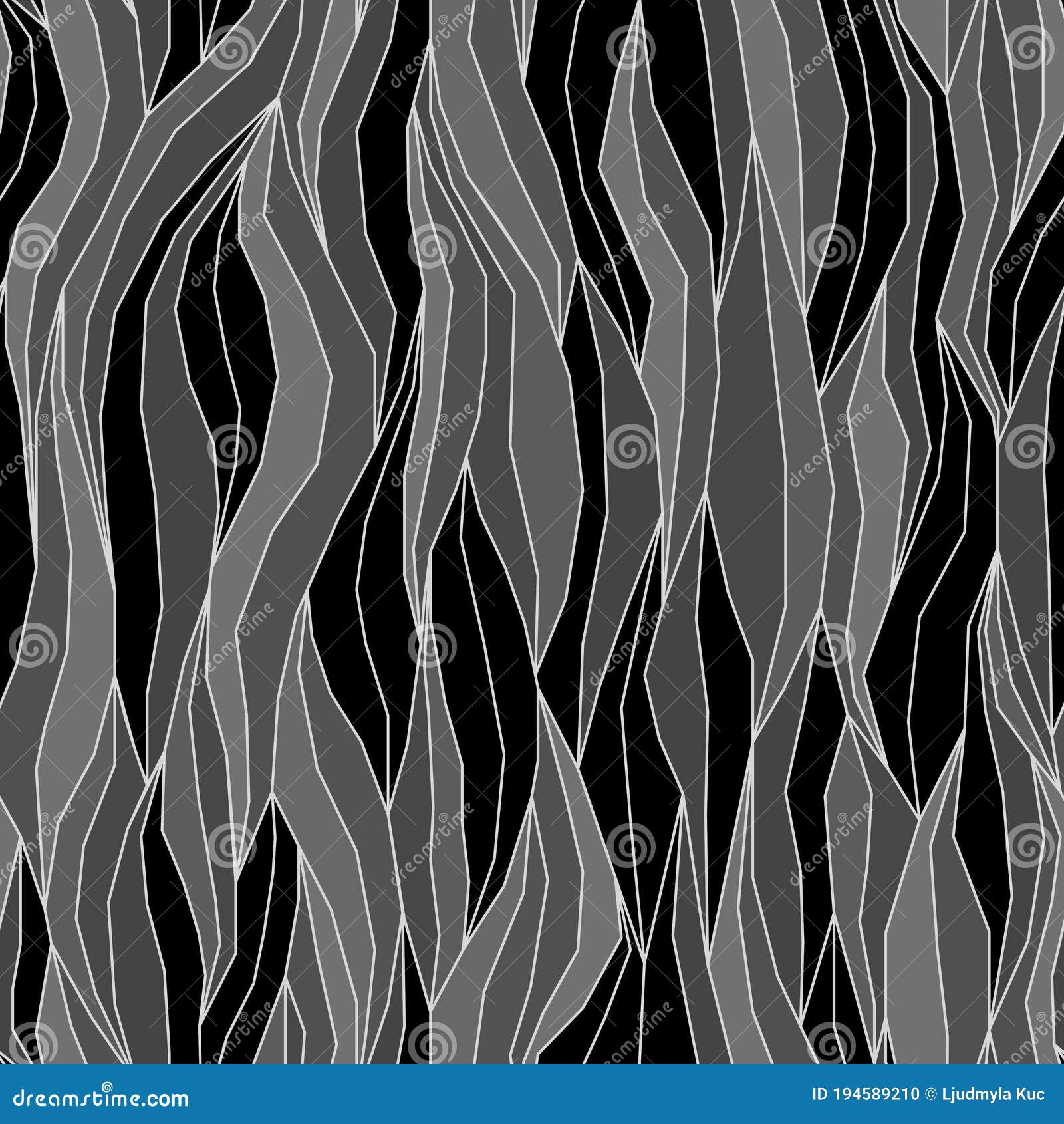 Grey Outline Seamless Pattern Stock Vector - Illustration of grey ...