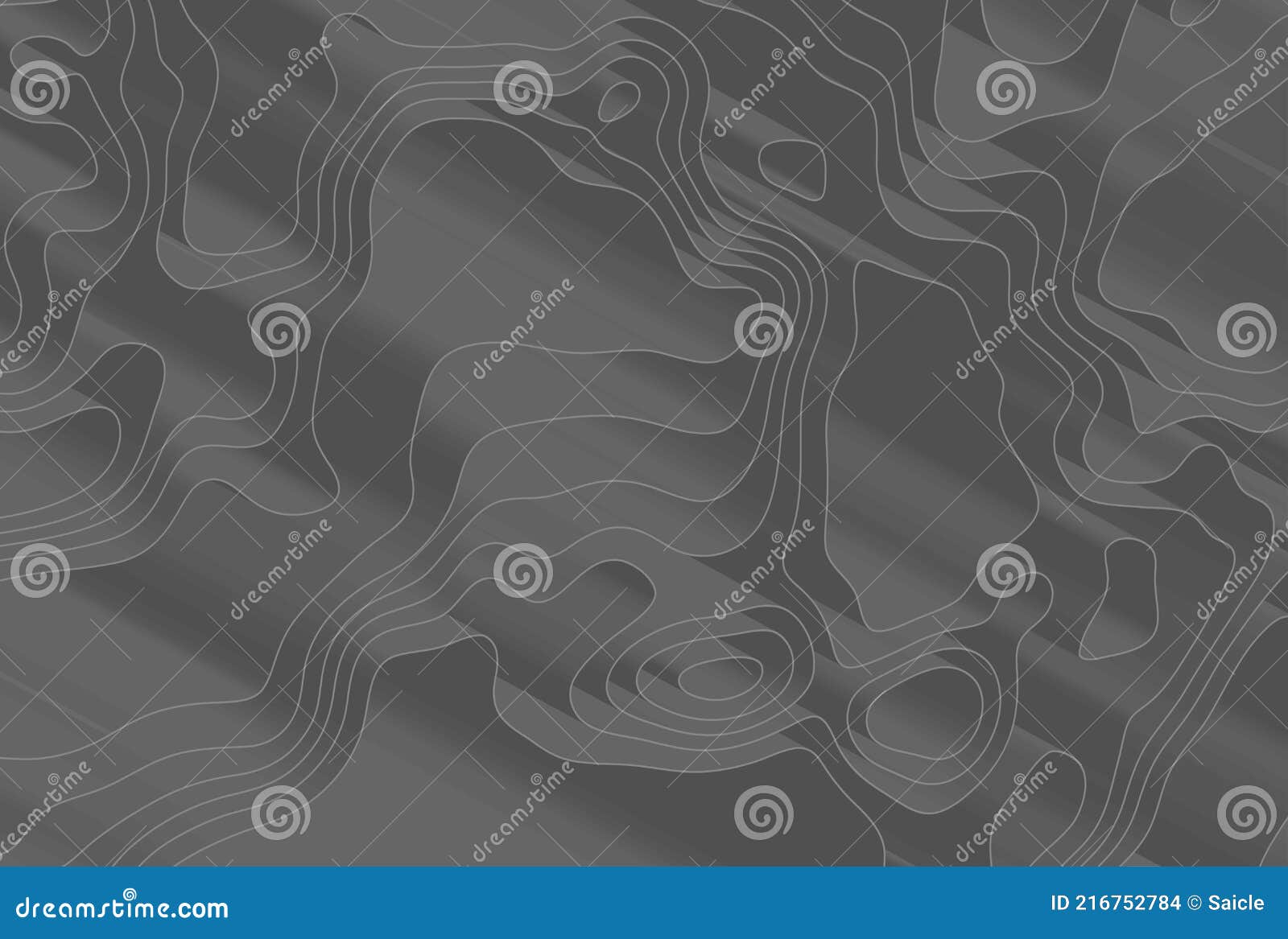 Grey Outline Topographic Contour Map Abstract Tech 3d Background Stock ...